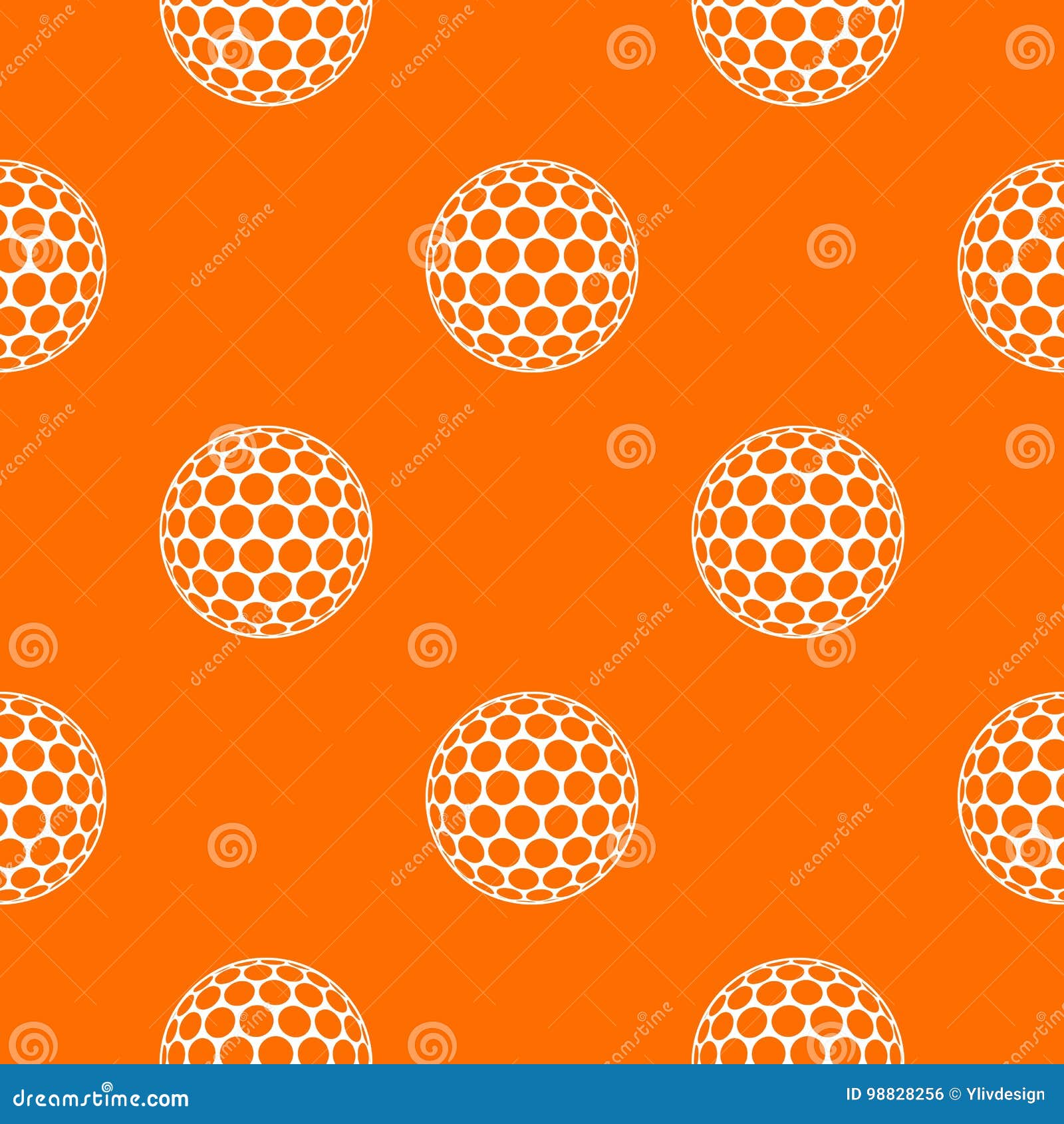 Black and White Golf Ball Pattern Seamless Stock Vector - Illustration ...
