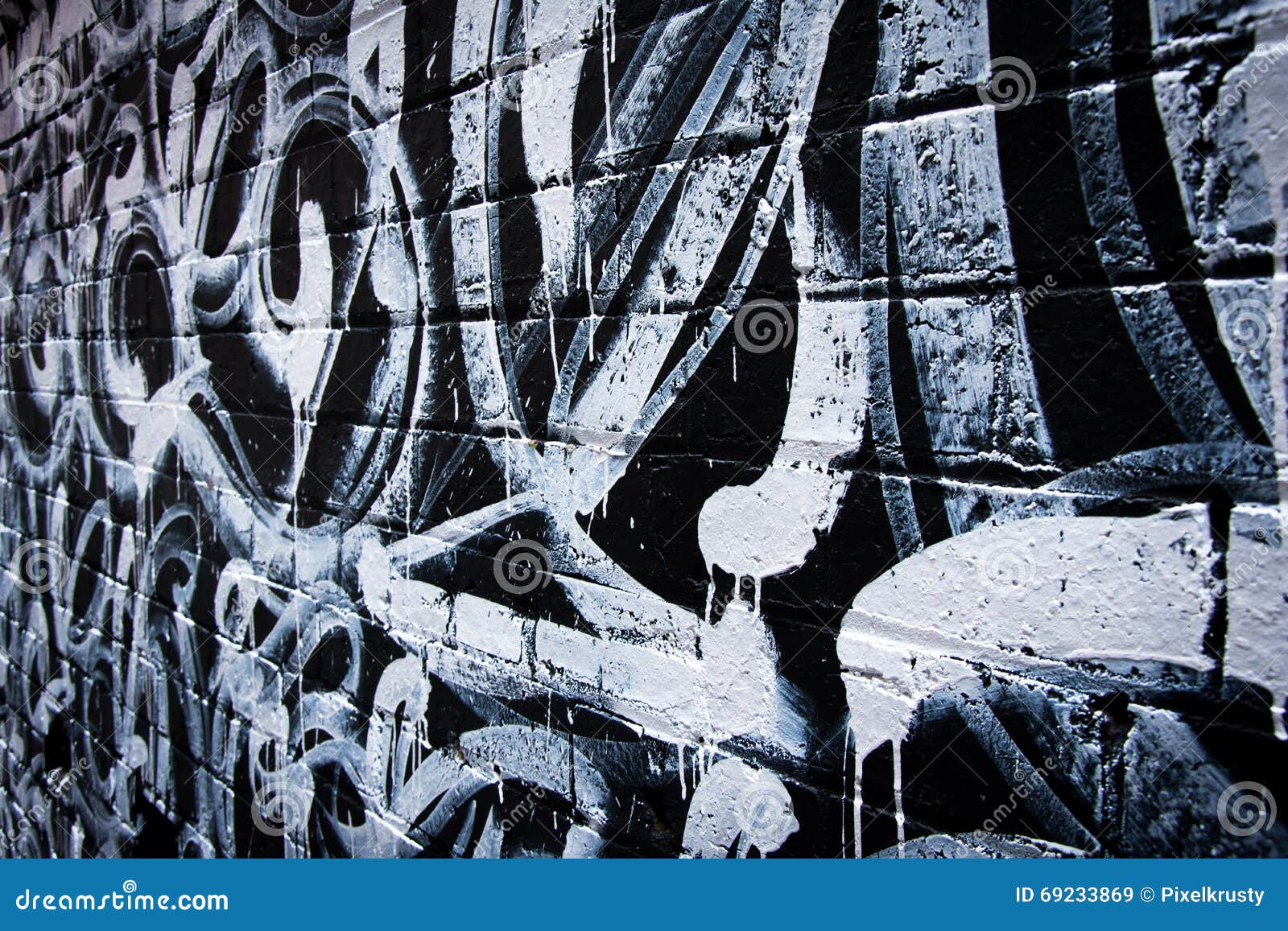 Black Graffiti Wall Background