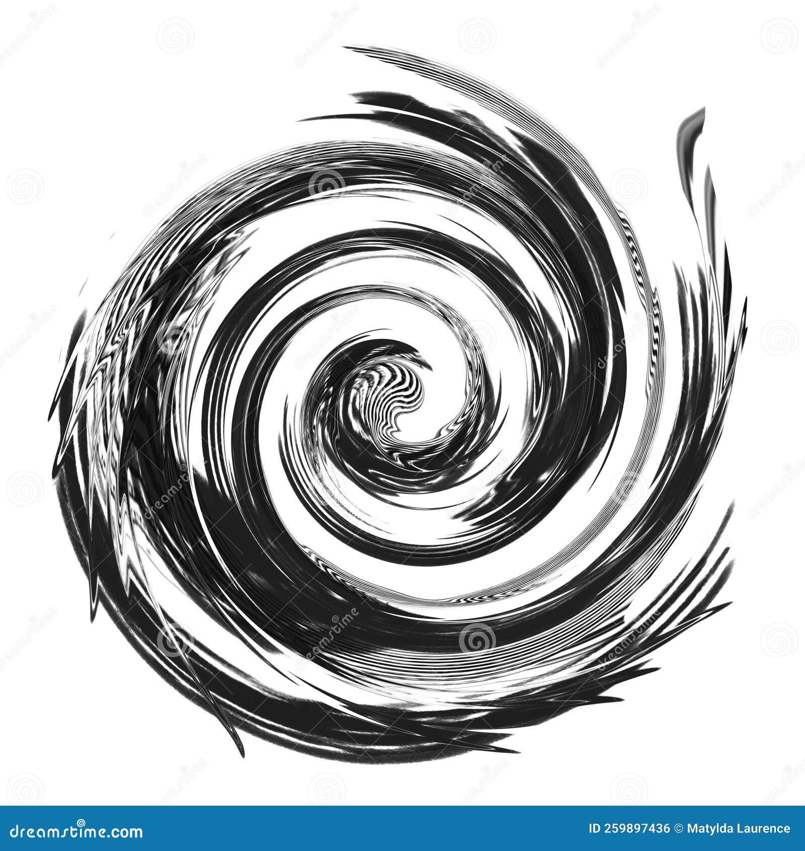 Black and White Graphic Design. Spiral Disc Pattern Stock Illustration ...