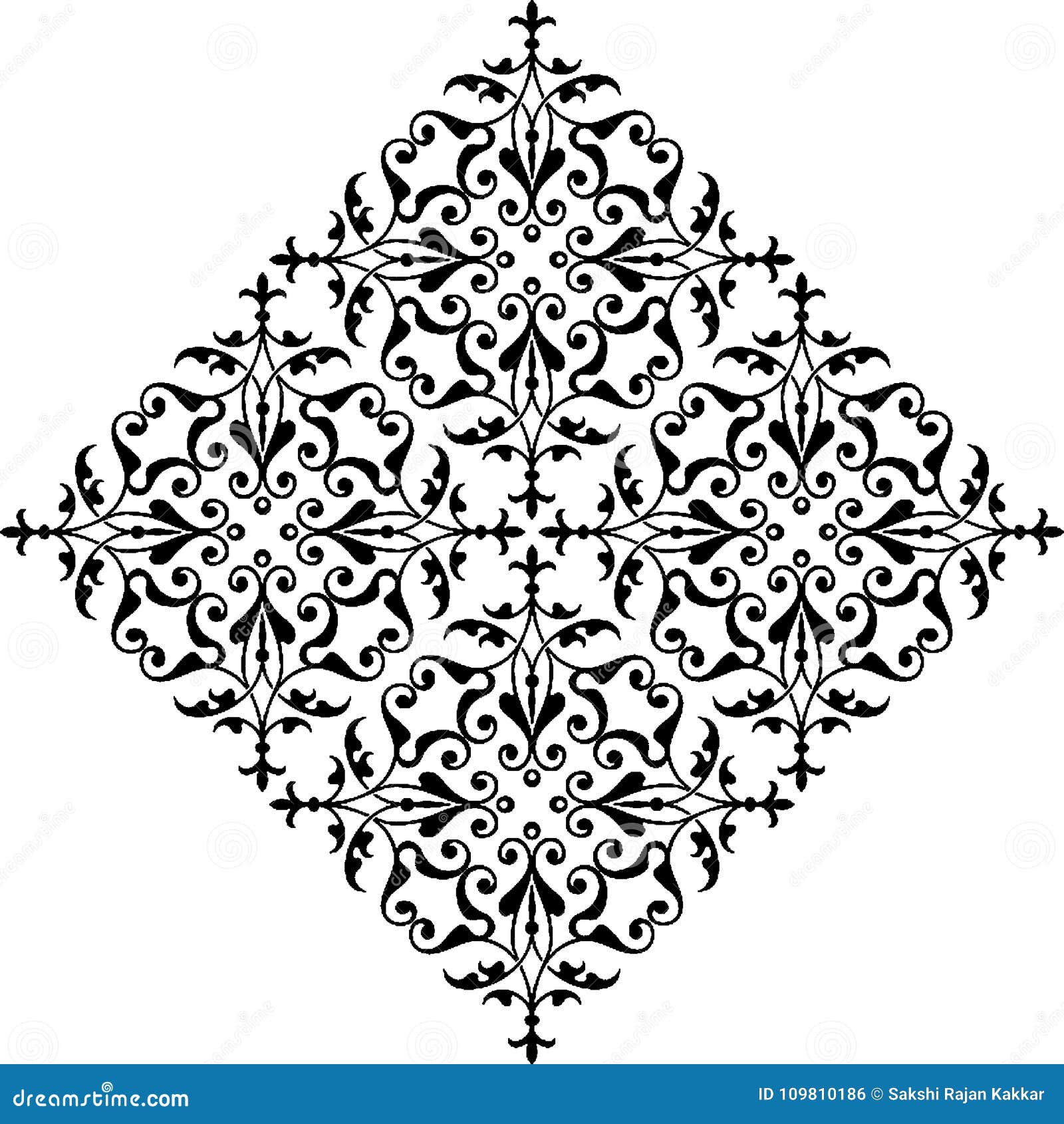 Black and White Repeat Pattern and Vector Image Stock Vector ...