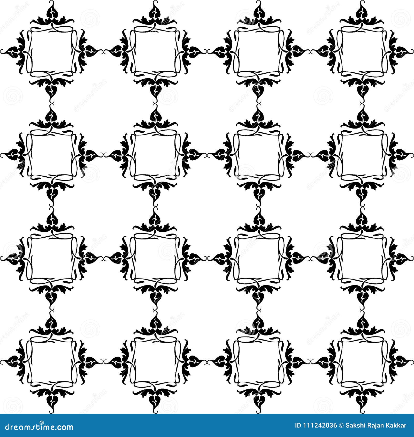 Black and White Repeat Pattern and Vector Image Stock Vector ...