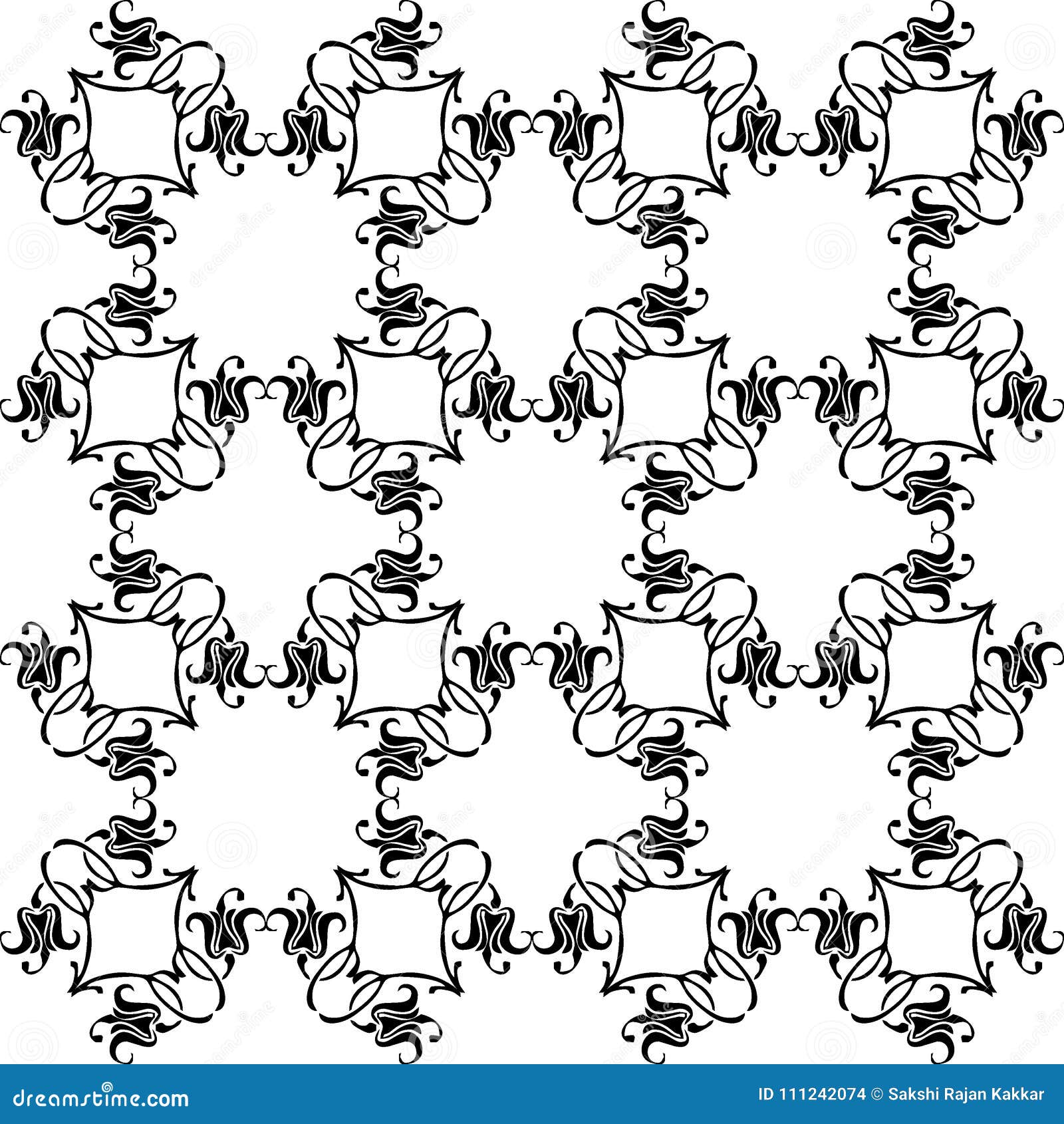 Black and White Repeat Pattern and Vector Image Stock Vector ...