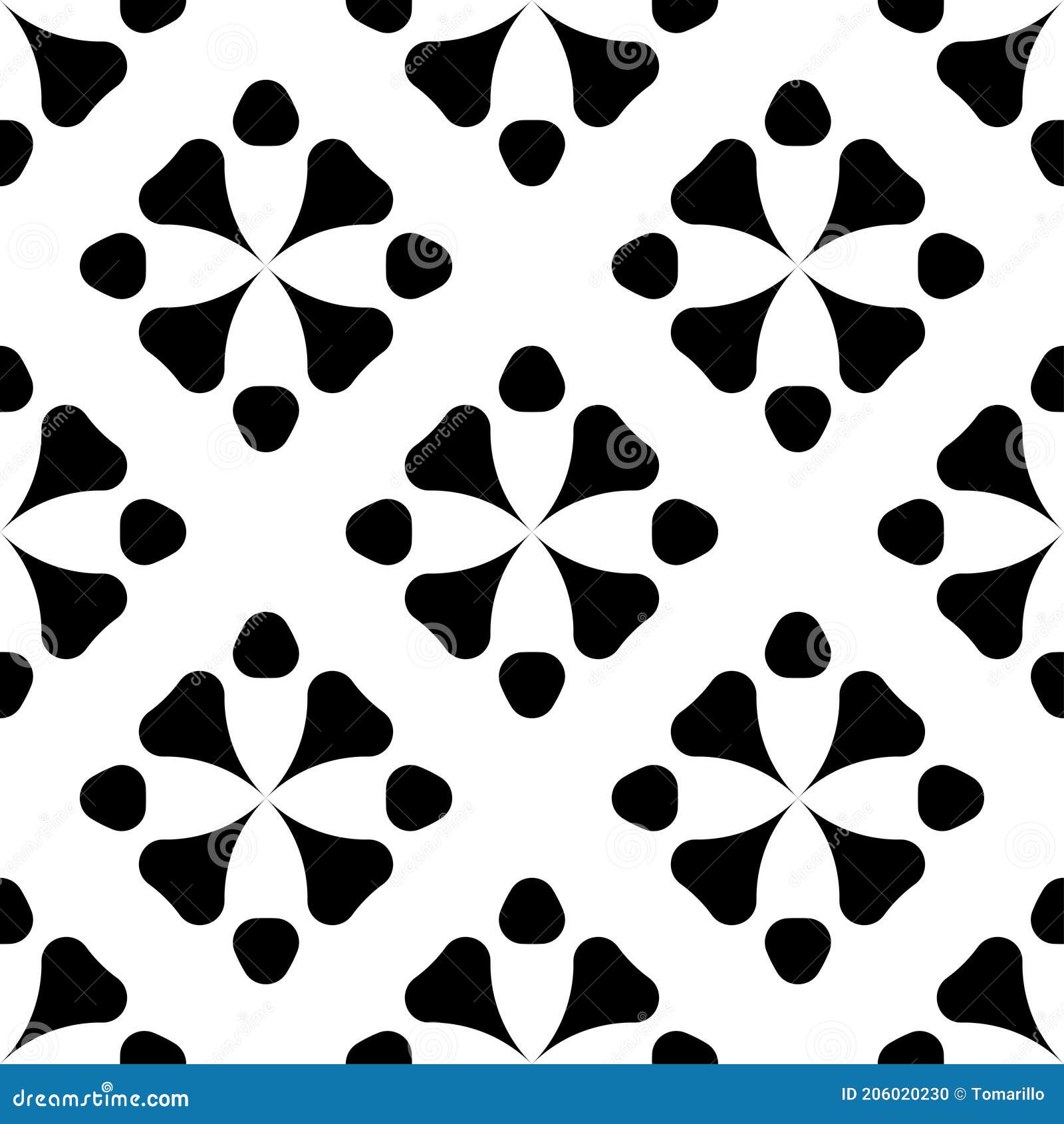 Black and White Graphic Pattern Vector Illustration. Geometric Stylish ...