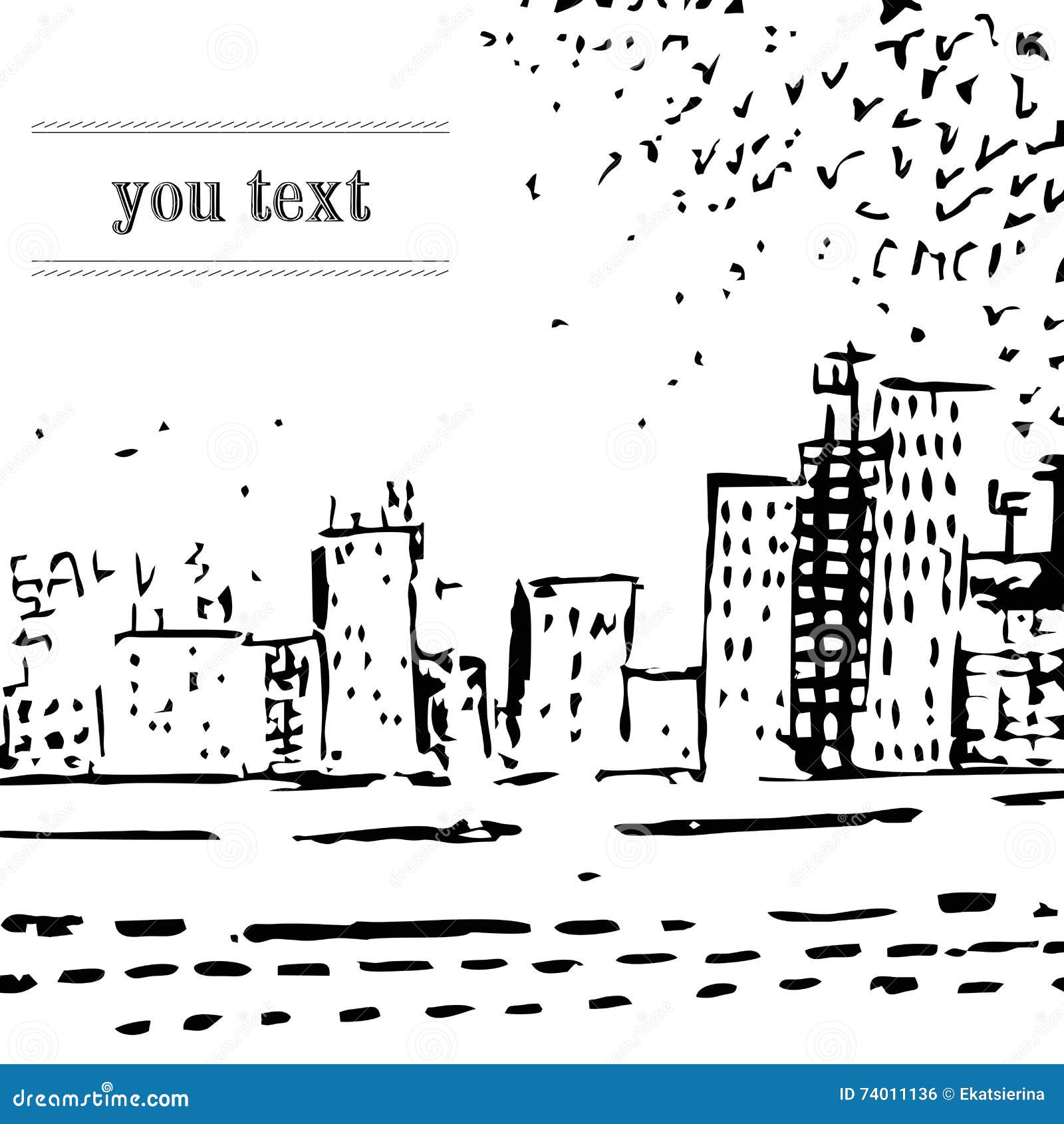 Black and White Graphics of Homes Stock Vector - Illustration of lights ...