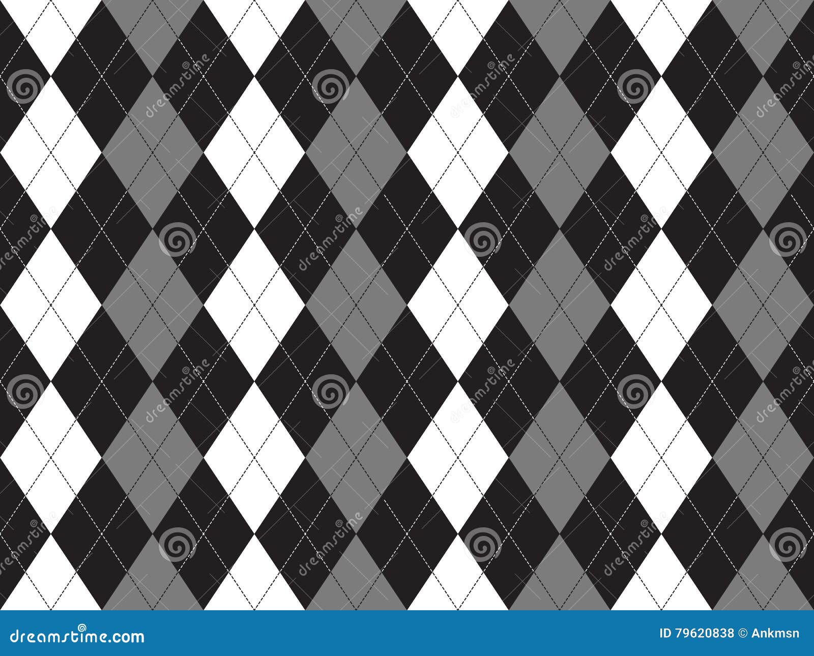 Black White Gray Argyle Textile Seamless Pattern Stock Vector ...
