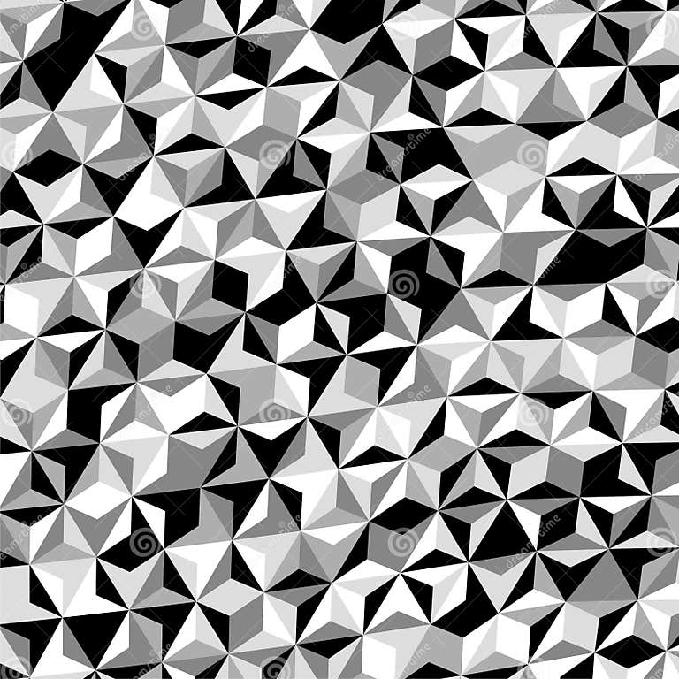 Black White Gray Triangle Pattern Vector Stock Vector - Illustration of ...