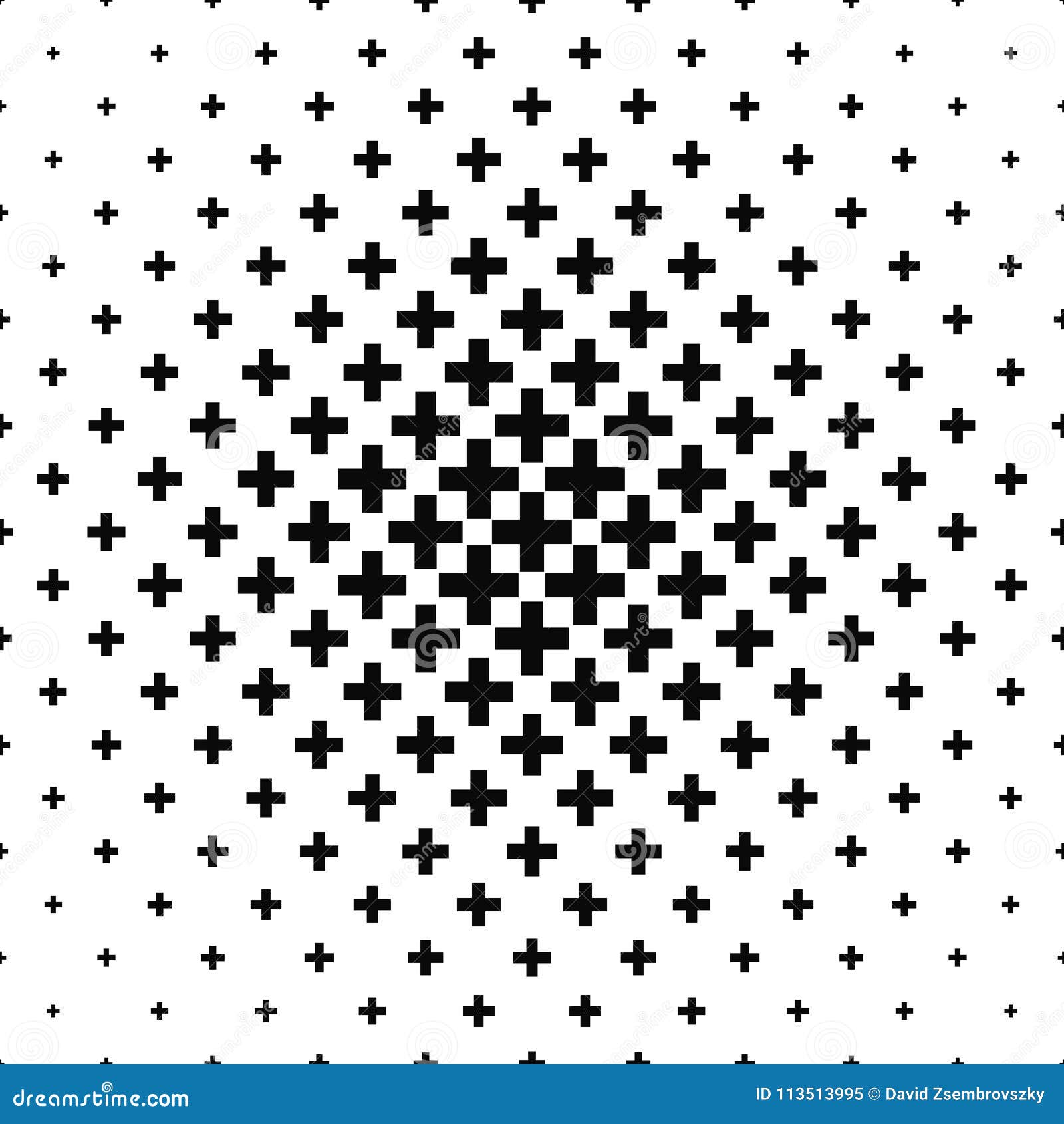 Black White Greek Cross Pattern Background Stock Vector - Illustration ...
