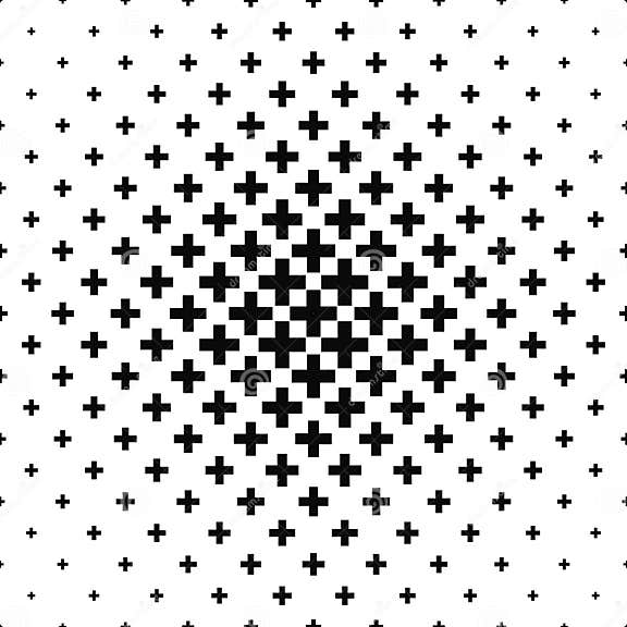 Black White Greek Cross Pattern Background Stock Vector - Illustration ...