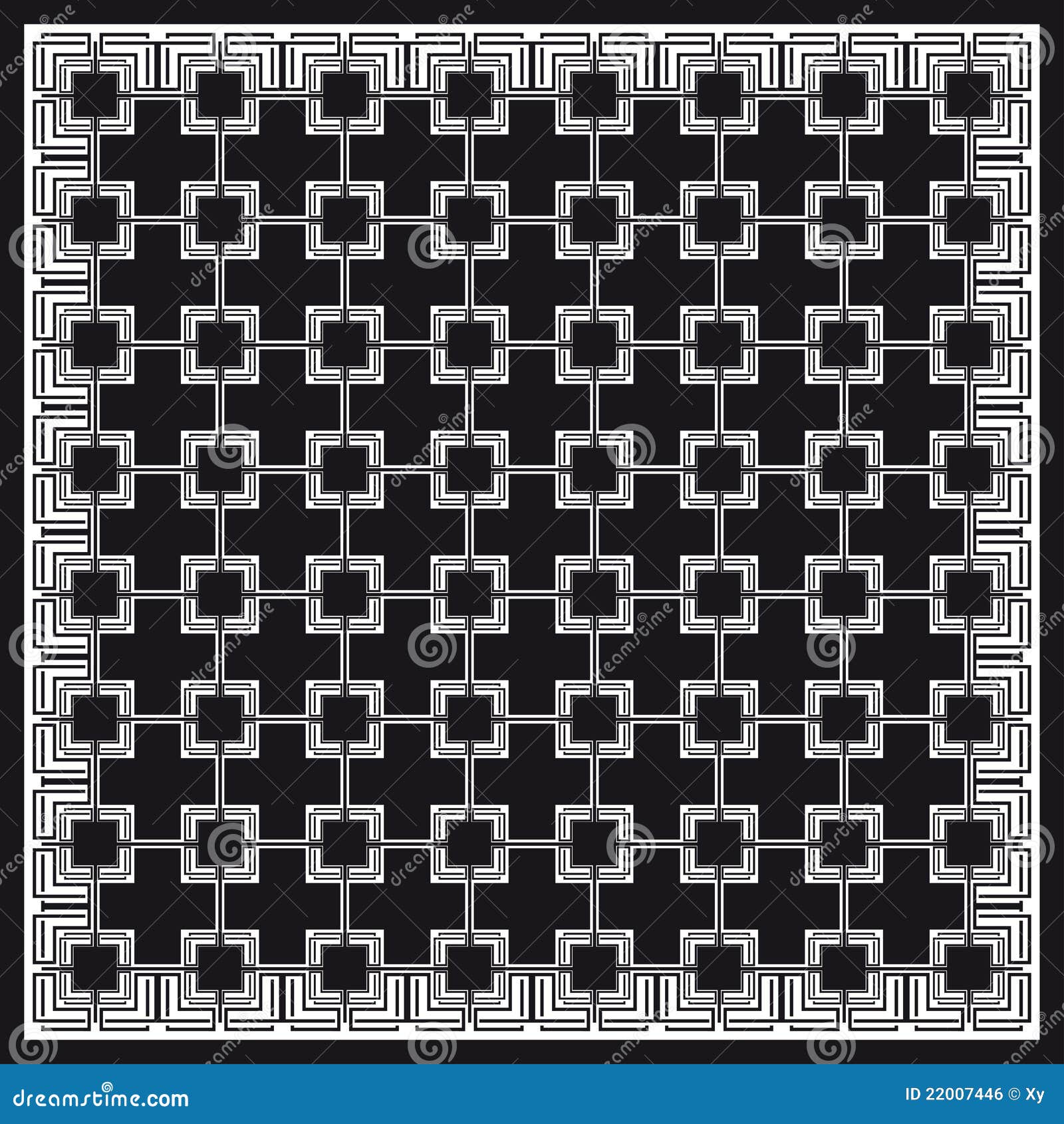 Black and White Grid Pattern Stock Vector - Illustration of rendering ...