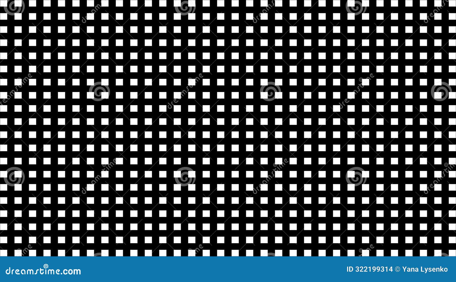 Black and White Grid Pattern. Monochromatic Square Grid. Perfectly ...