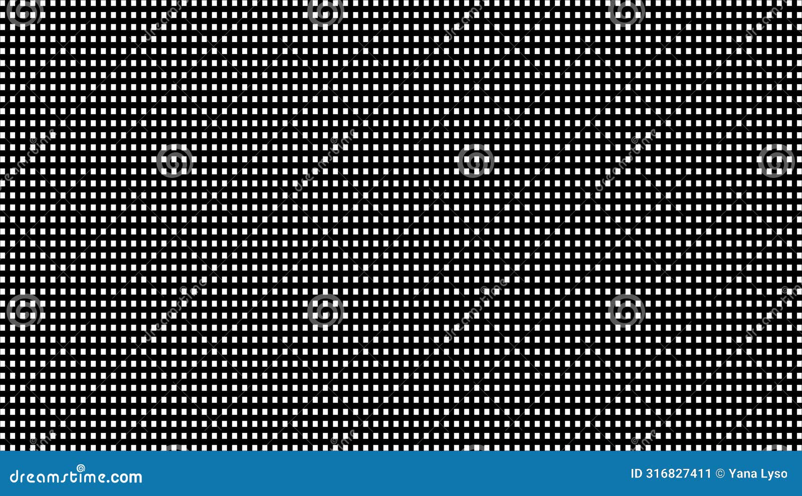 Black and White Grid Pattern. Monochromatic Square Grid. Perfectly ...