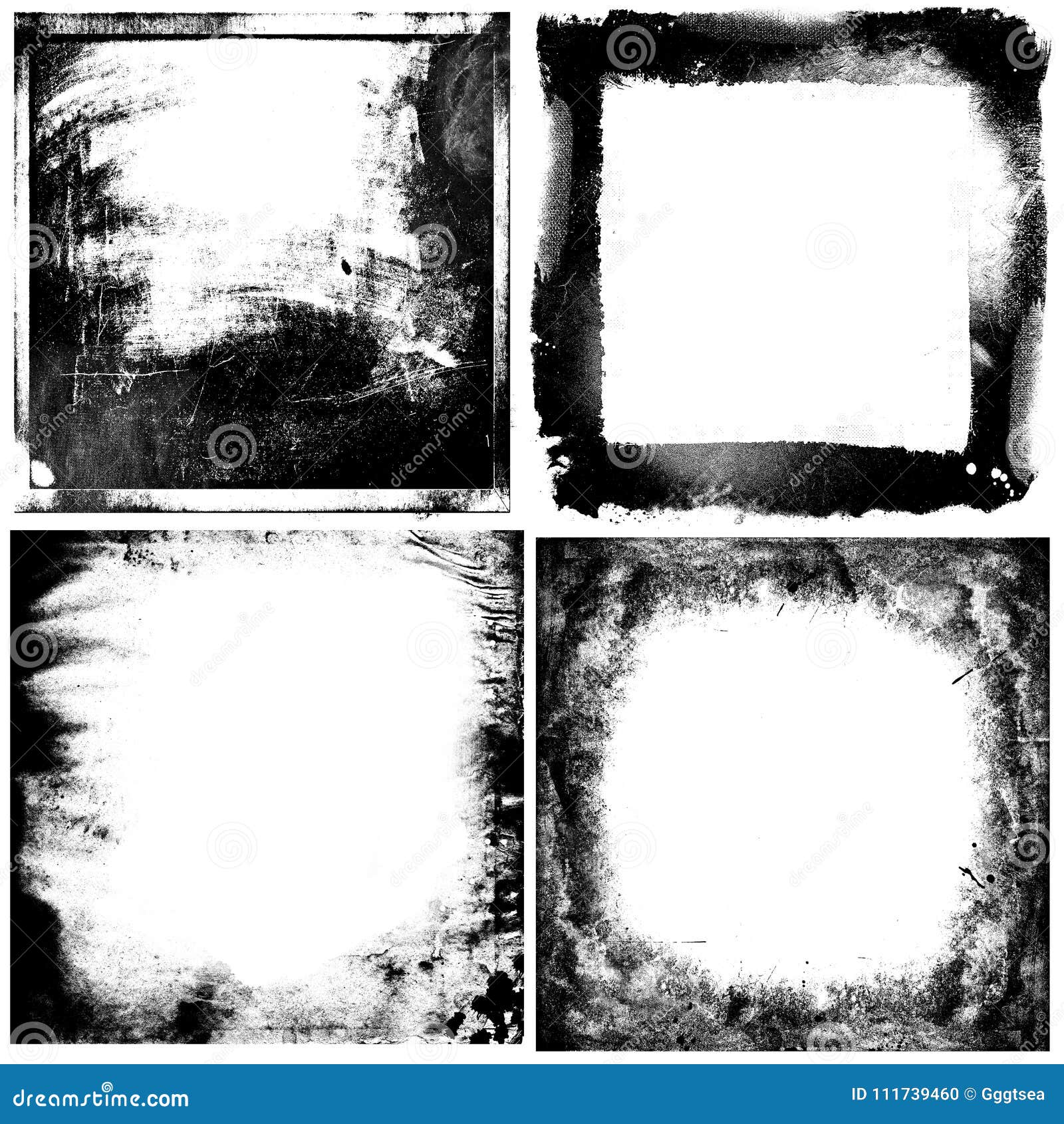 Grunge Frames Cartoon Vector | CartoonDealer.com #16288043