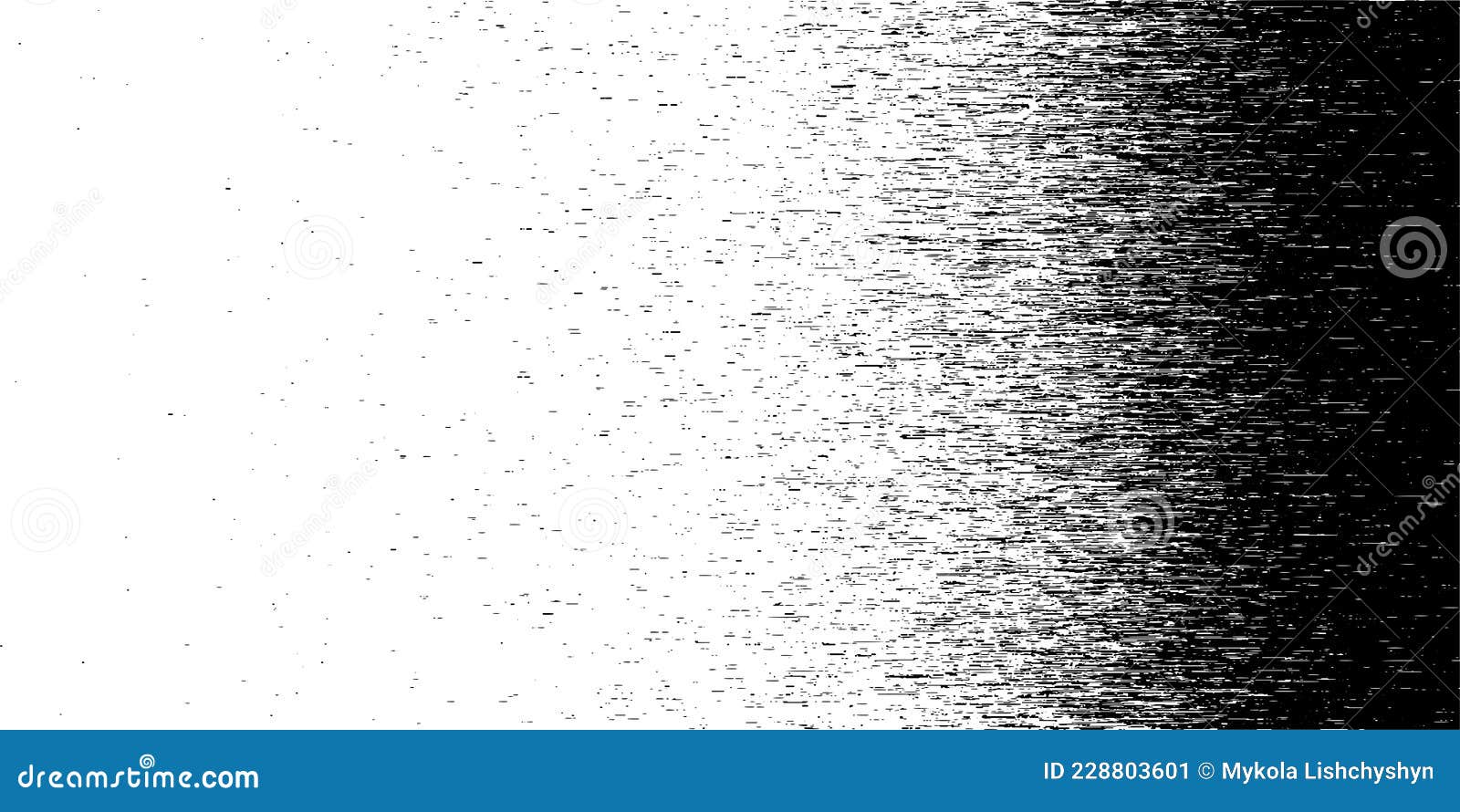 Black and White Halftone Glitch. Computer Virus. Random Falling ...