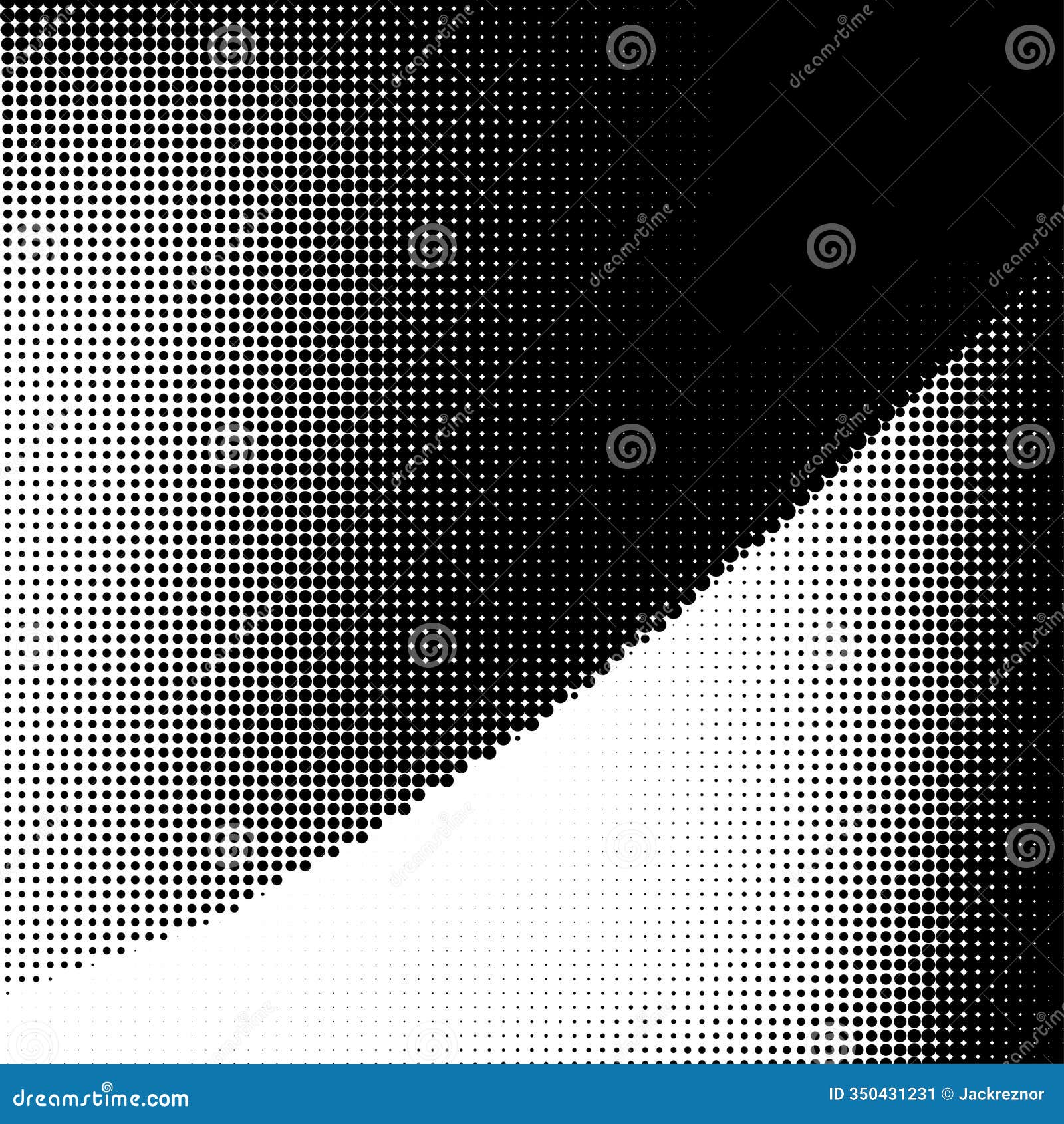 Black and White Halftone Pattern Stock Illustration - Illustration of ...