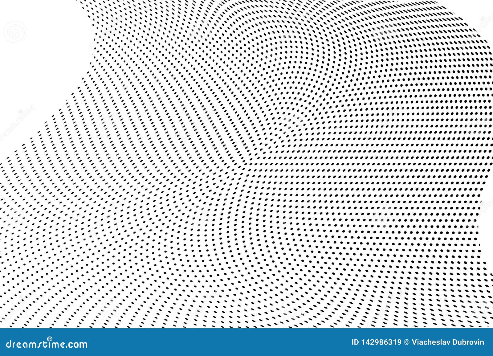 Black and White Halftone Vector Background. Distorted Gradient on Rough ...