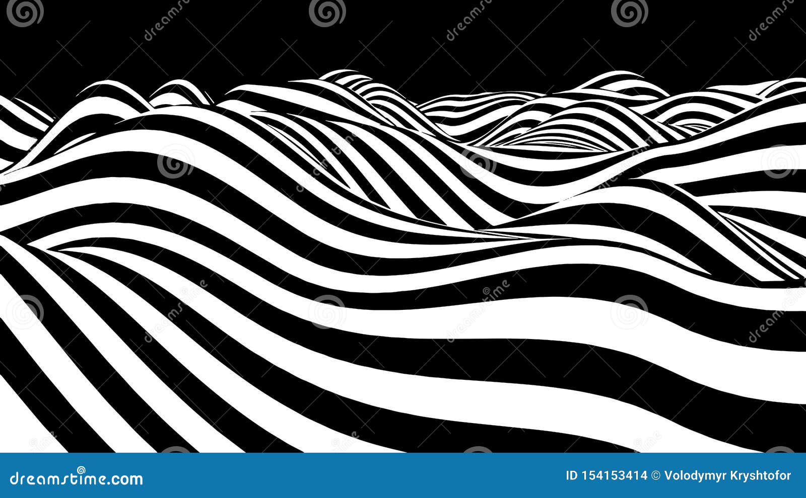 Hallucination. Optical Illusion. Twisted Illustration. Abstract ...