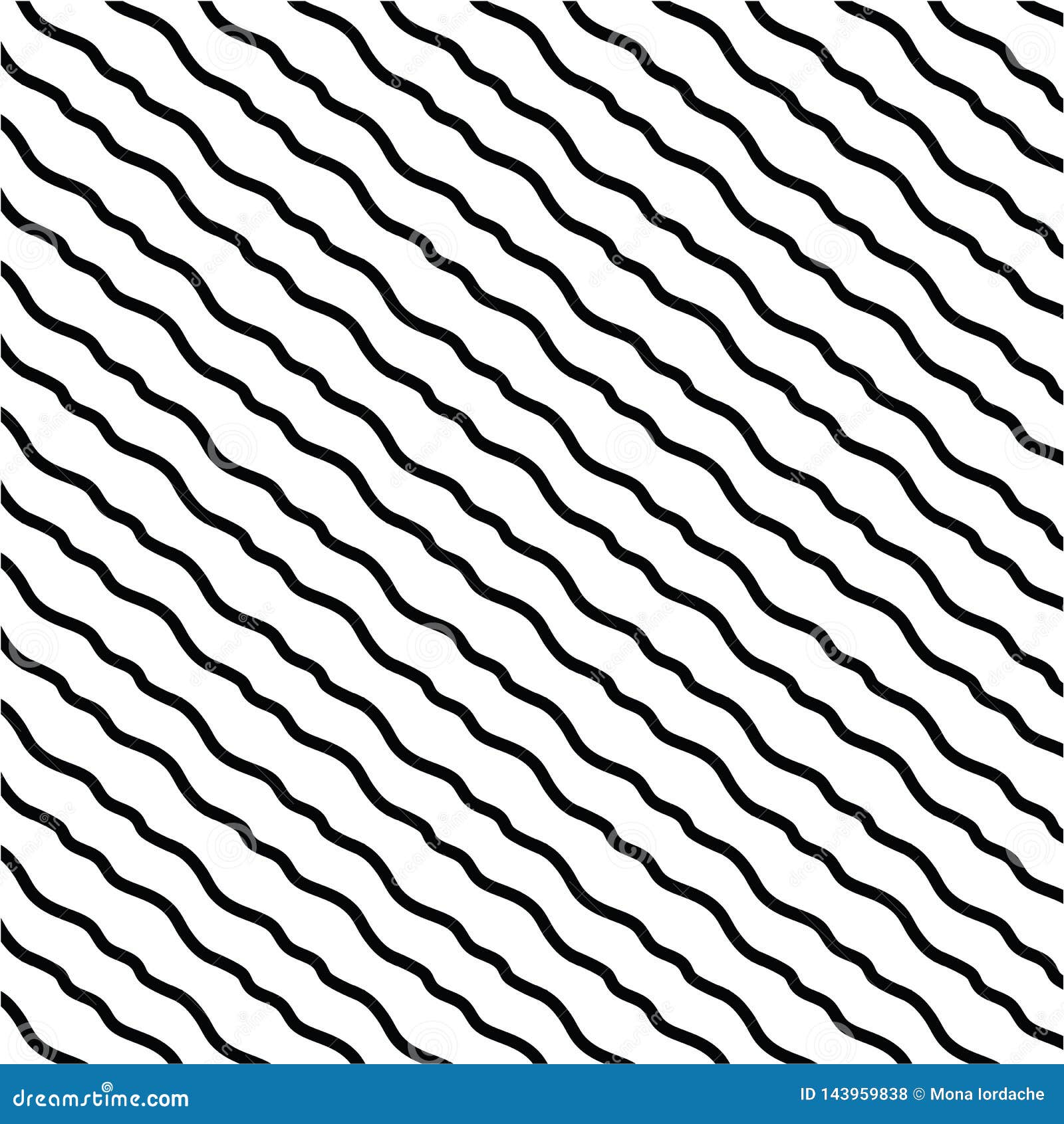 Black and White Hand Drawn Diagonal Lines. Stock Vector - Illustration ...