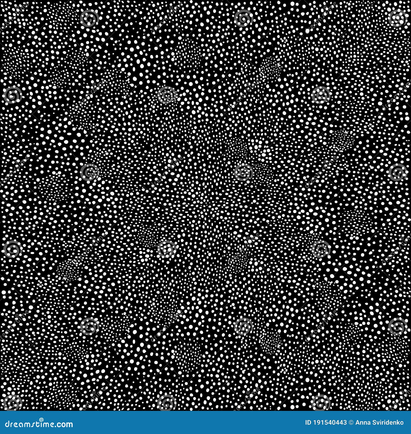 Black and White Hand Drawn Dots Abstract Background Stock Illustration ...