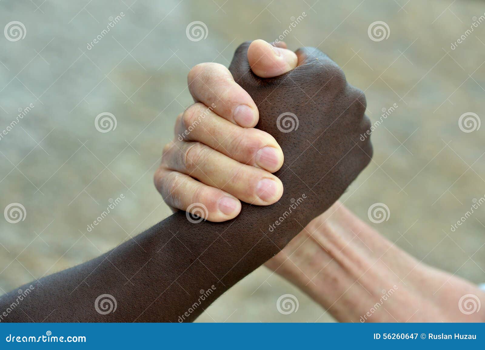 Black and White Hands Held Together Stock Image - Image of retired ...