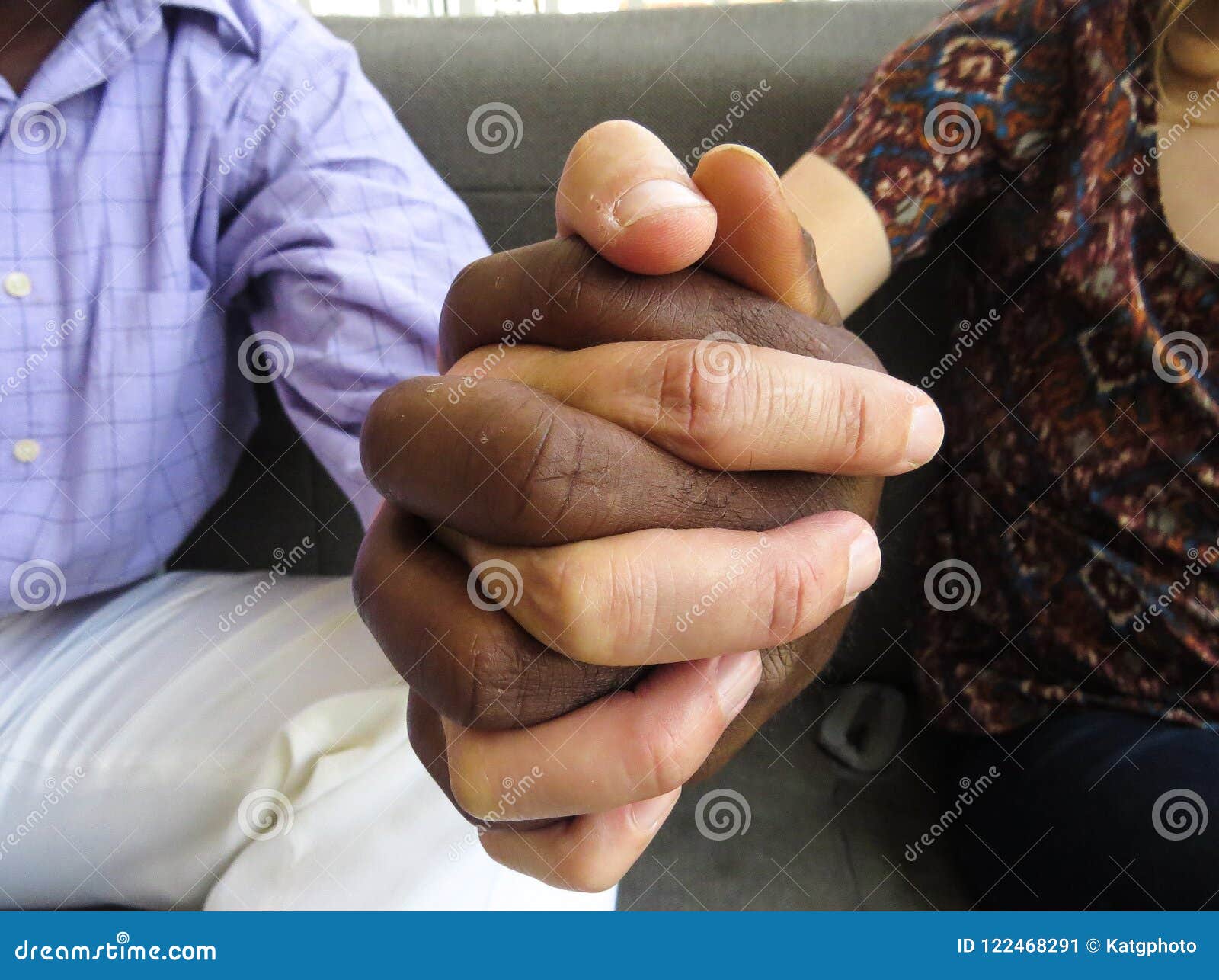 Black and White Hands Together Showing Teamwork and Diversity Stock ...