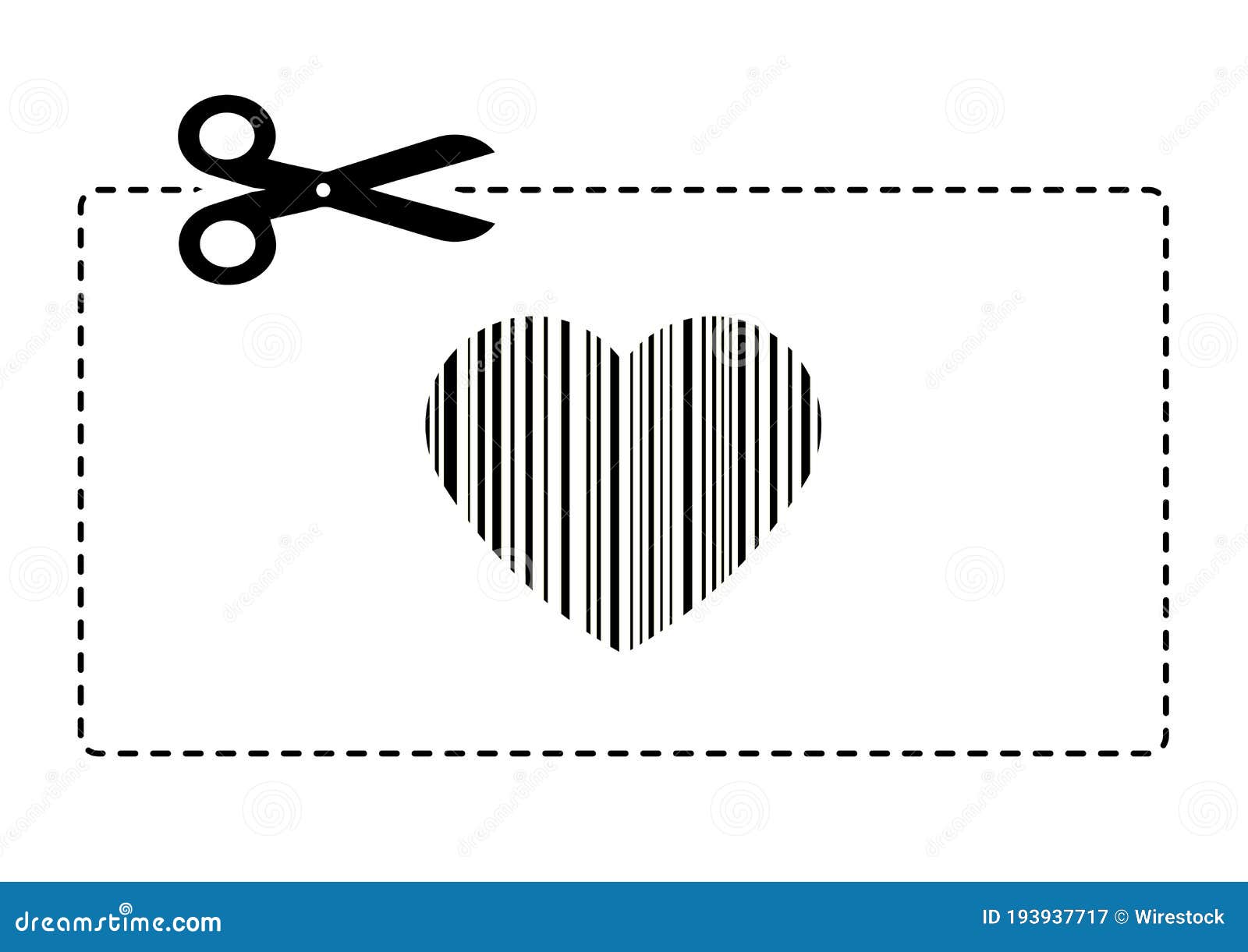 Black and White Heart Code Design - Valentine Day Concept Stock ...