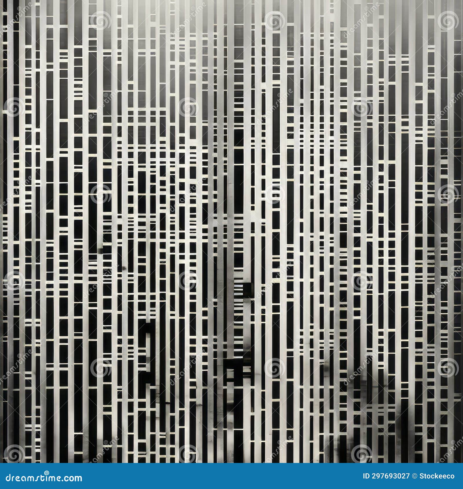 Black And White Herringbone Pattern With Vertical Barcode Straight ...