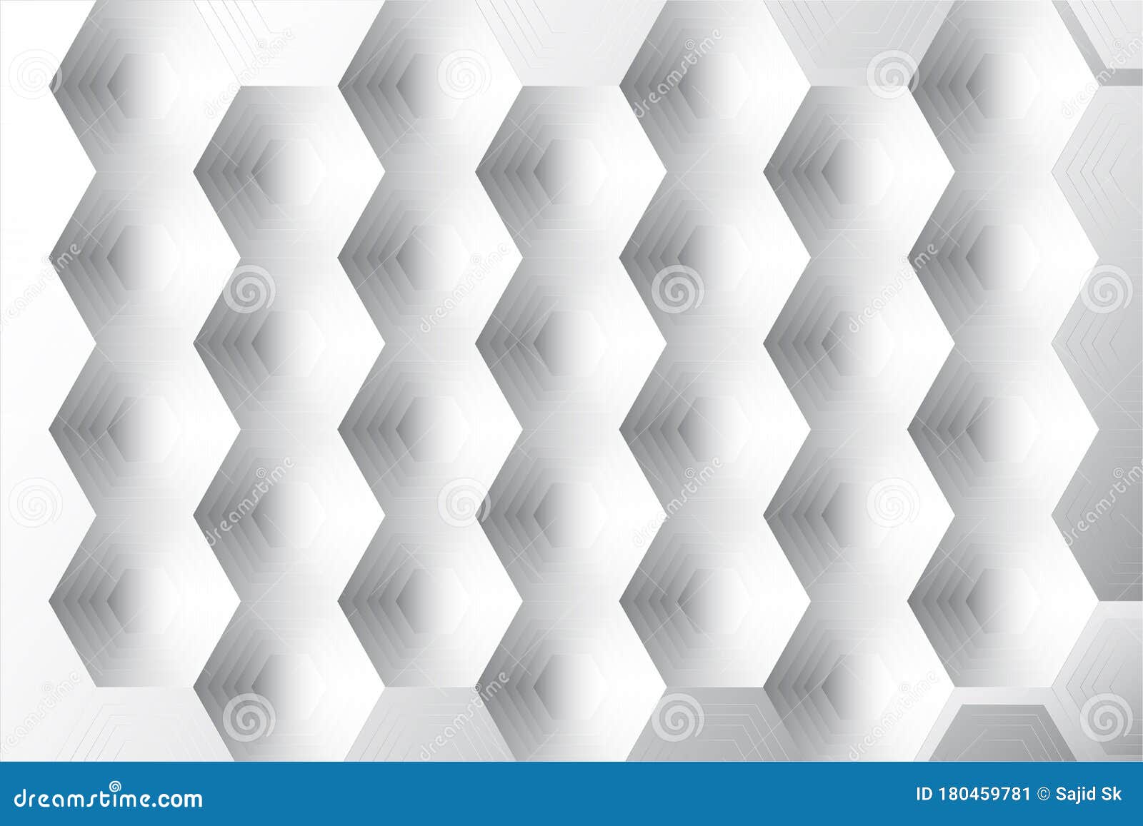 Black and White Hexagon Honeycomb Pattern Stock Illustration ...