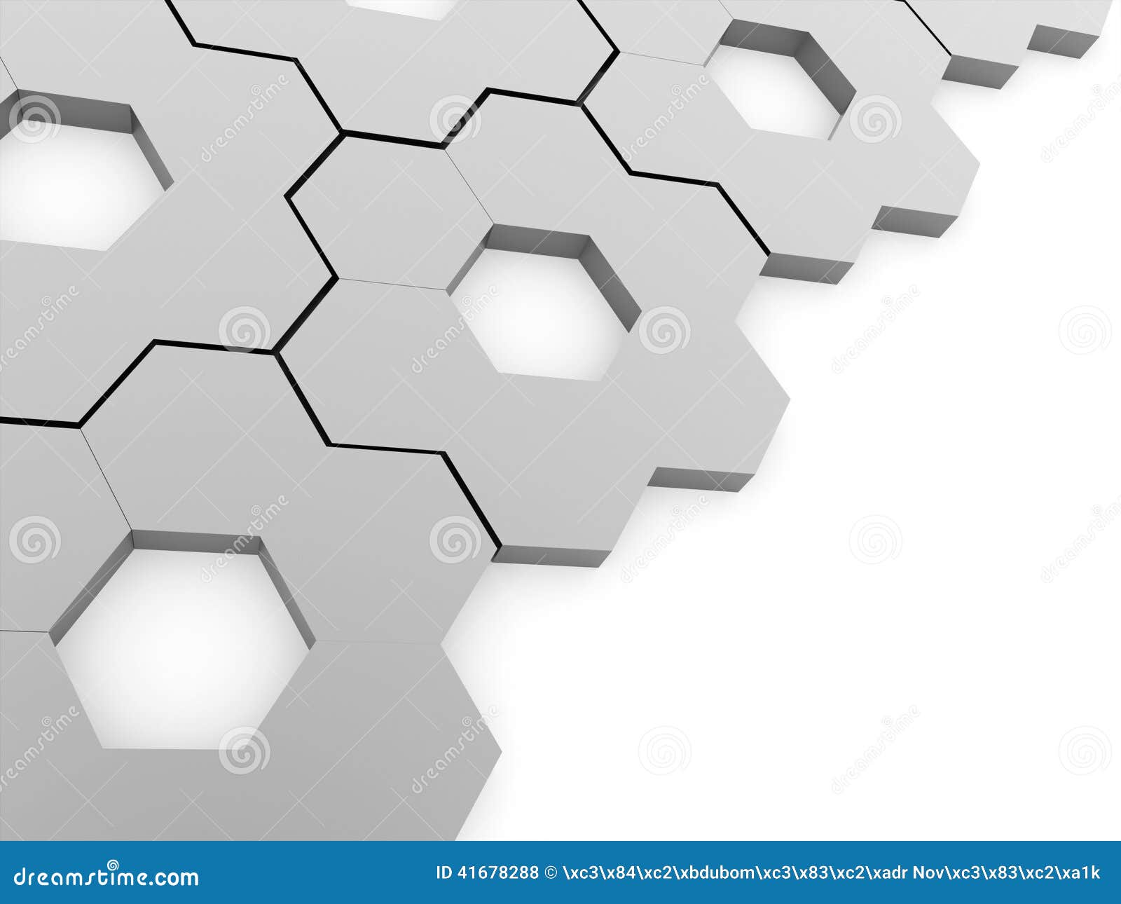 Black and White Hexagonal Gears Stock Illustration - Illustration of ...