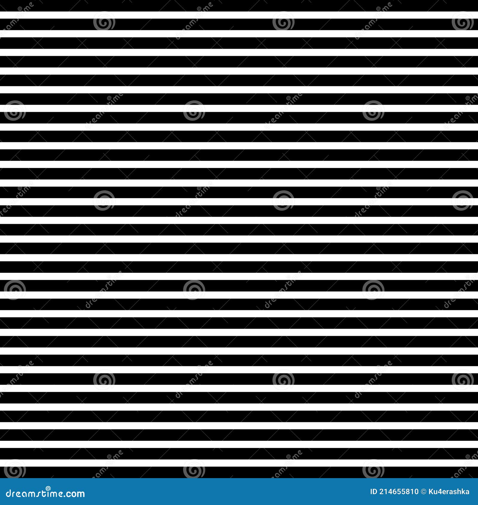 Black and White Horizontal Stripes Vector Seamless Pattern Stock Vector ...