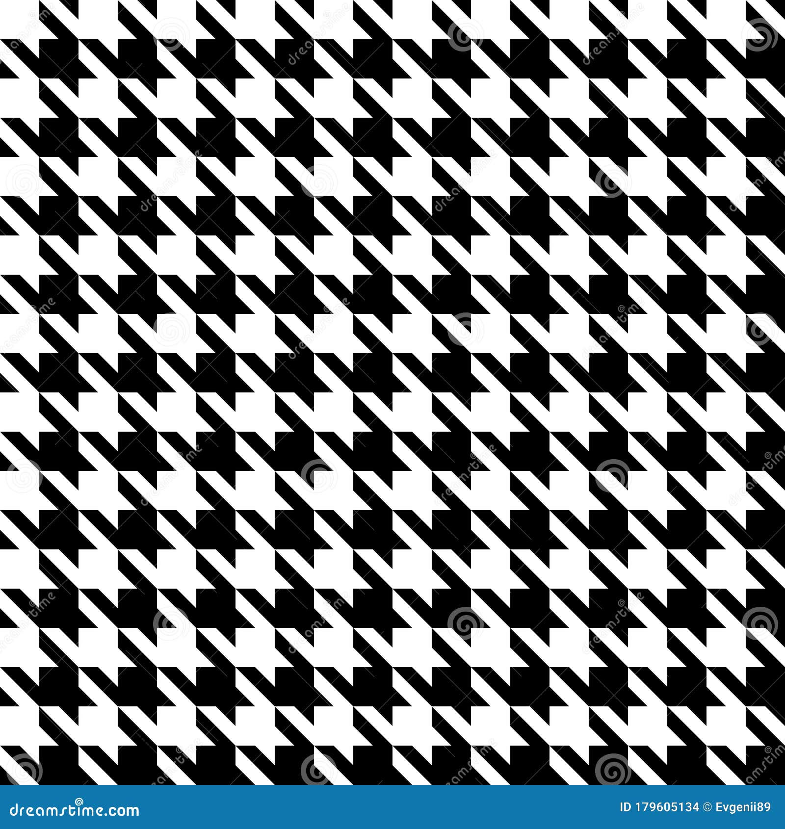 Black and White Houndstooth Seamless Pattern Stock Vector ...