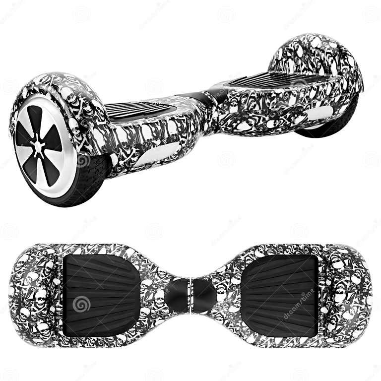 Black and White Hover Board Stock Photo - Image of balancing, electric ...