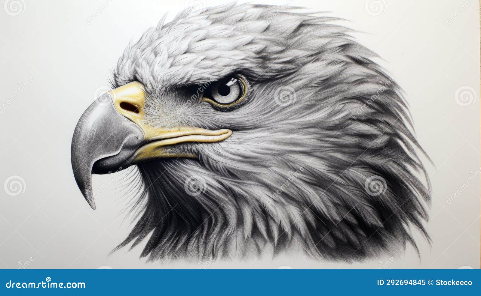Hyperrealistic Eagle Painting by Art of Brian Stock Illustration ...