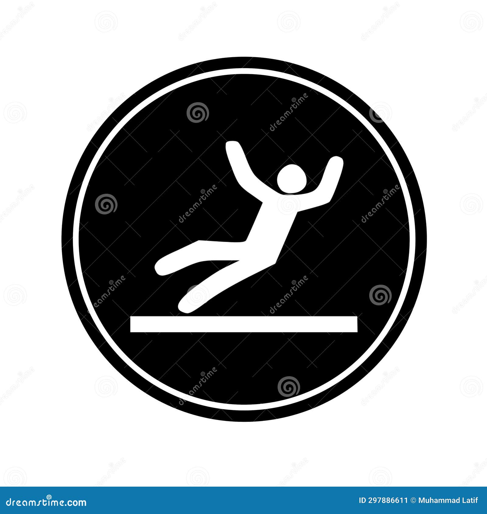Man Slipping Icon Royalty-Free Stock Photo | CartoonDealer.com #7710999