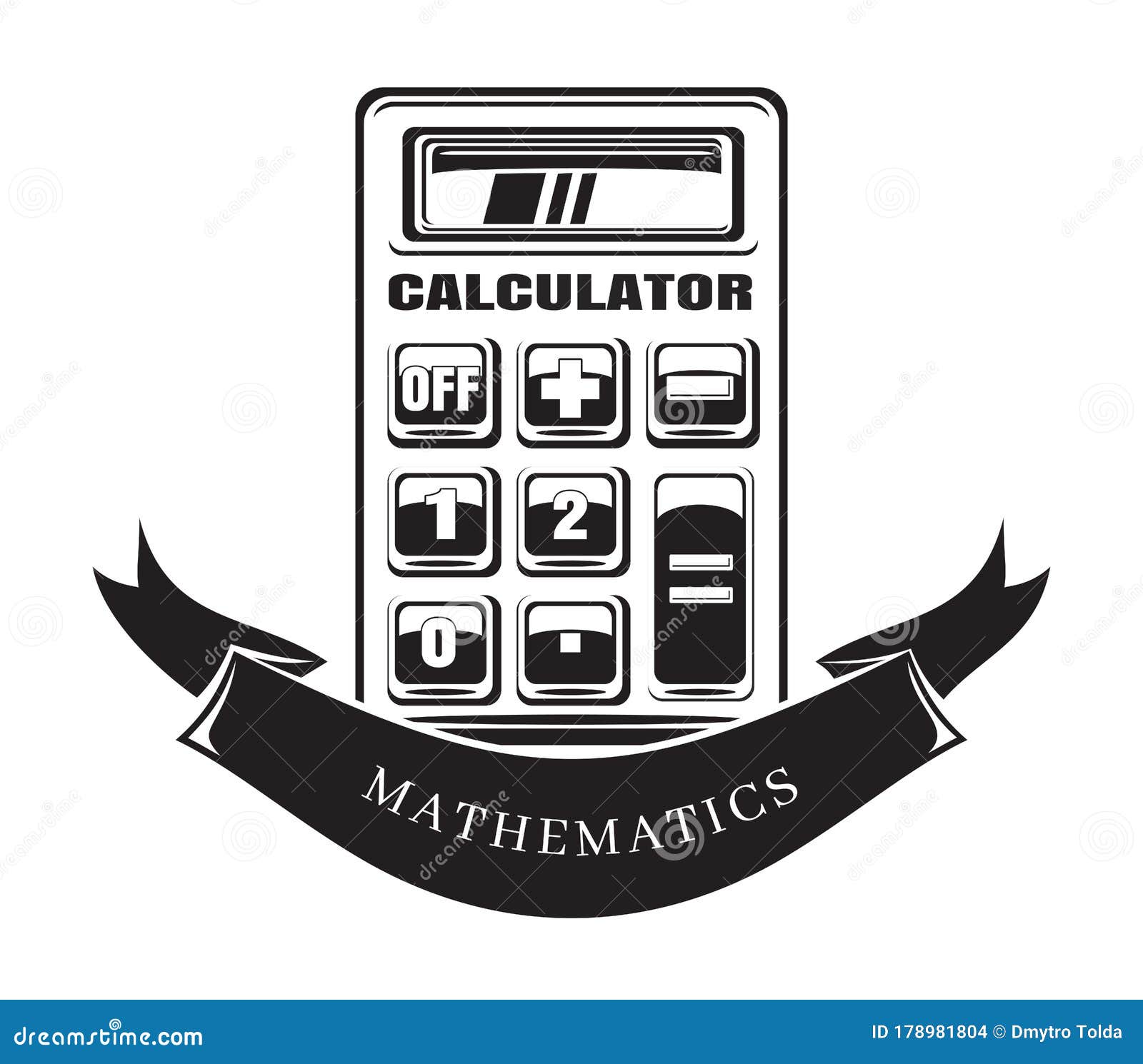 Black and White Vector Icon Science Math Stock Vector - Illustration of ...