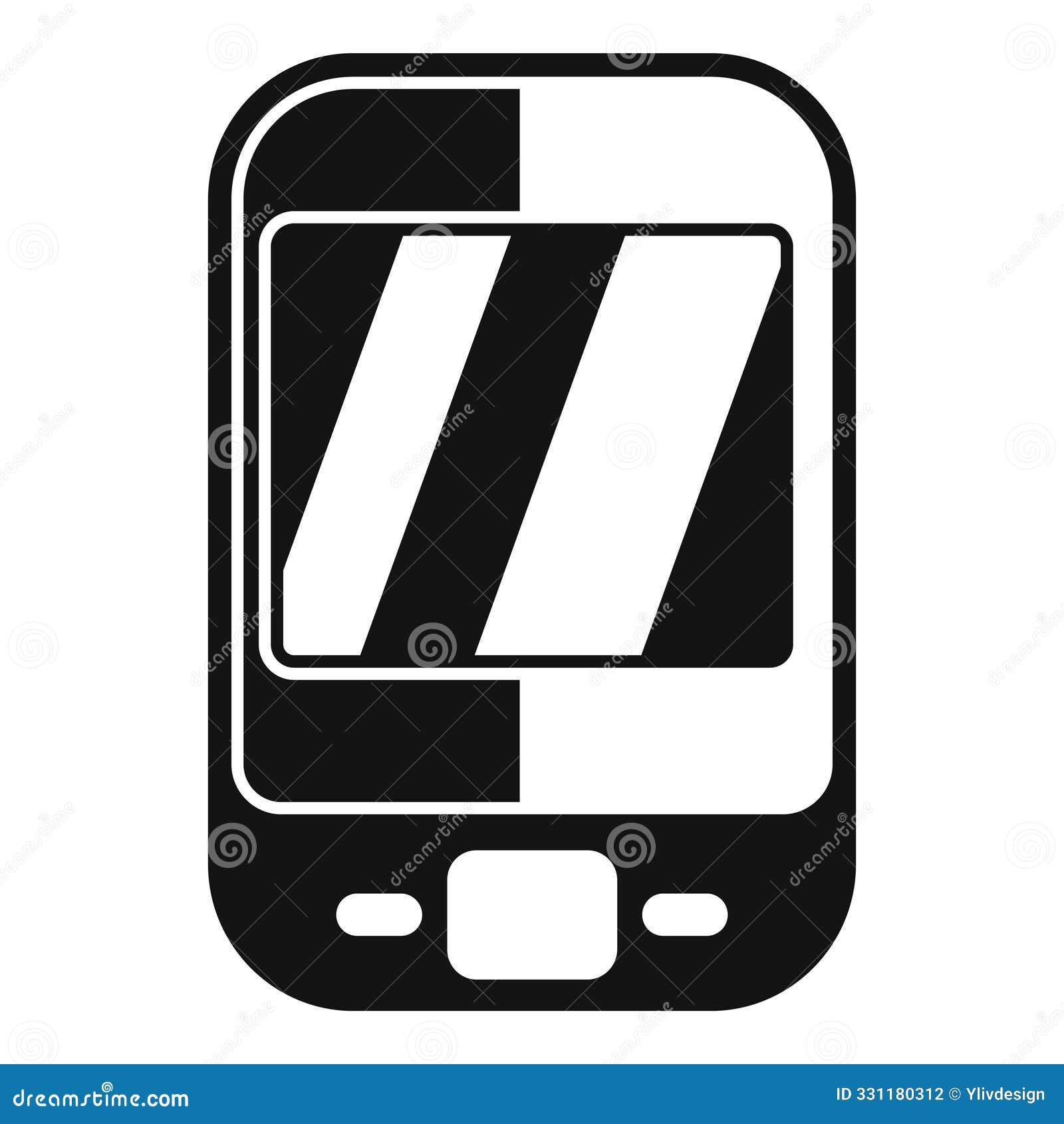 Smartphone Showing Loading Status Bar Icon Stock Illustration ...