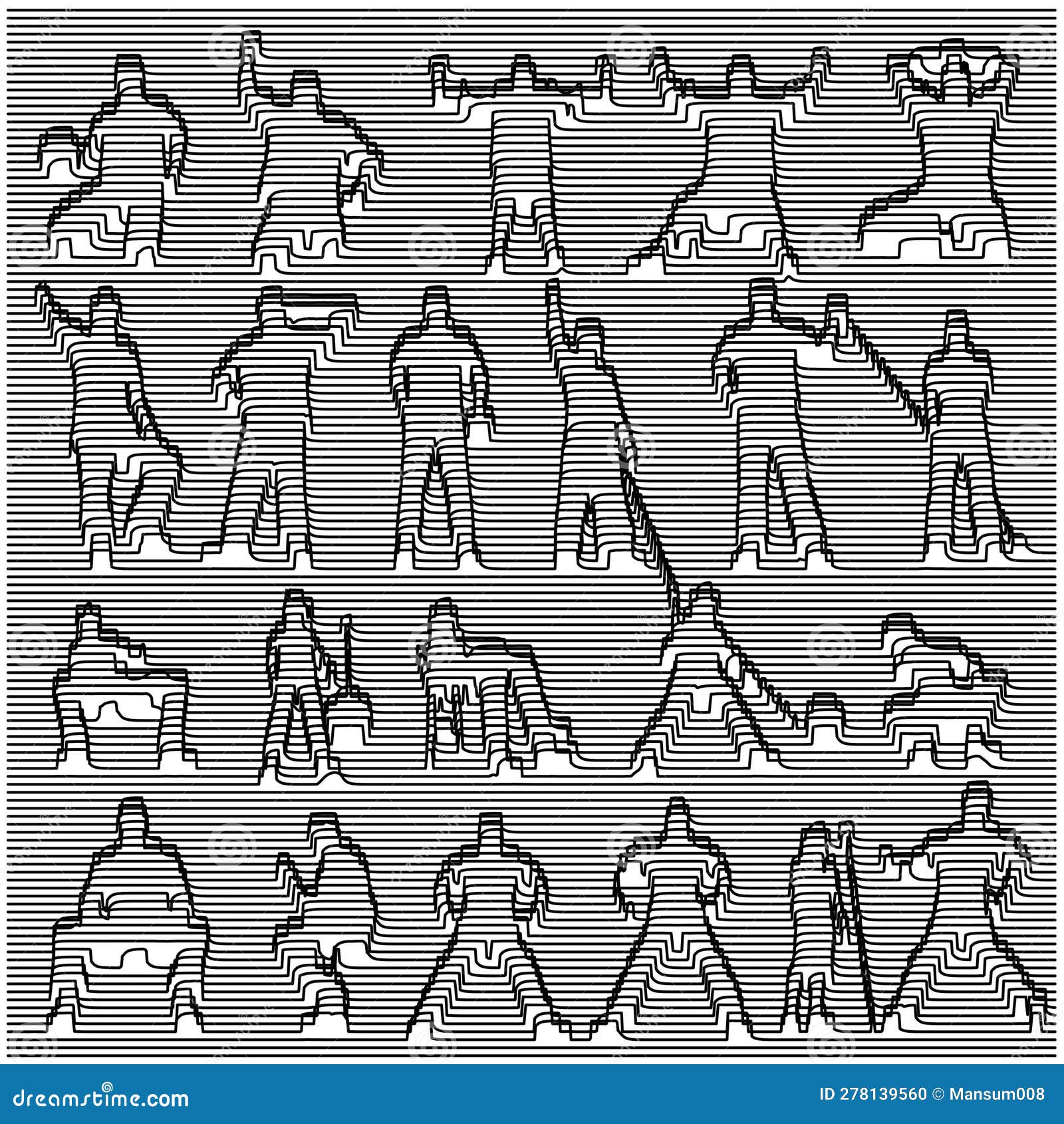 Black and White Illustration of a Human Shape Background Stock ...