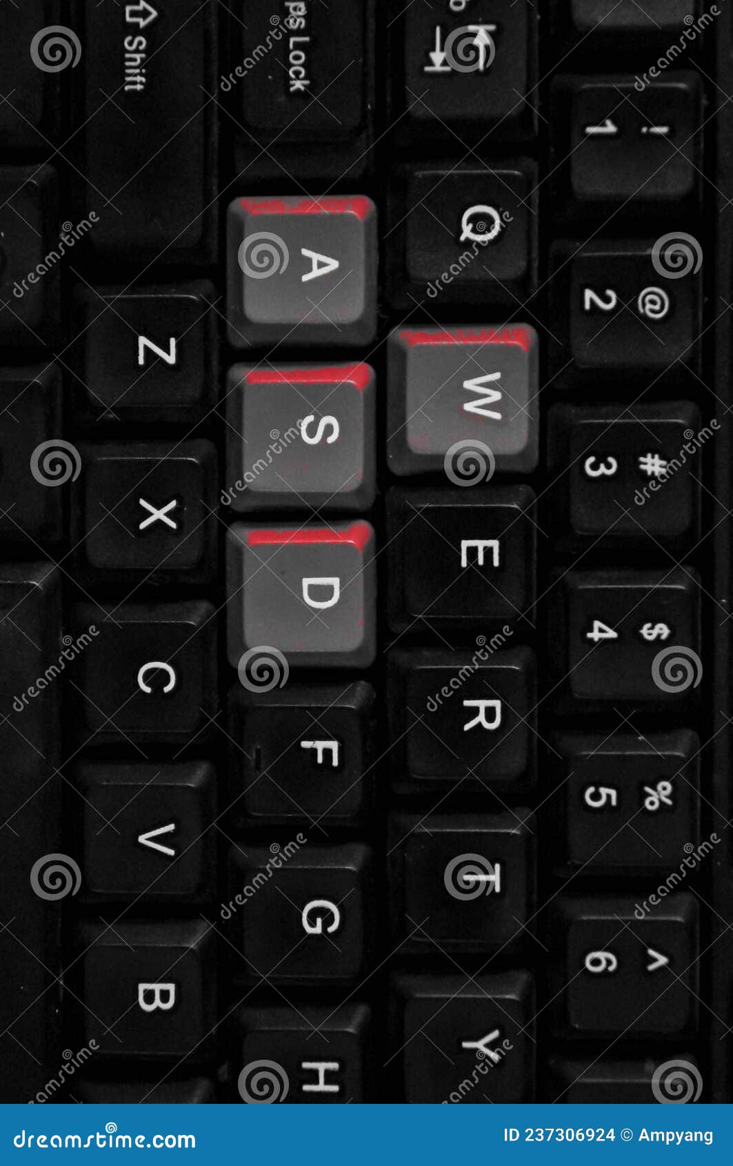 Black and White Image of Computer Generic Keyboard Stock Photo - Image ...