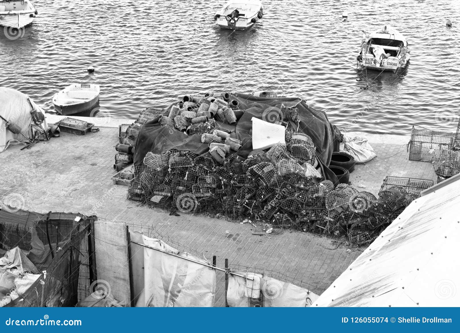 Octopus traps stock photo. Image of octopus, fishing - 126055074