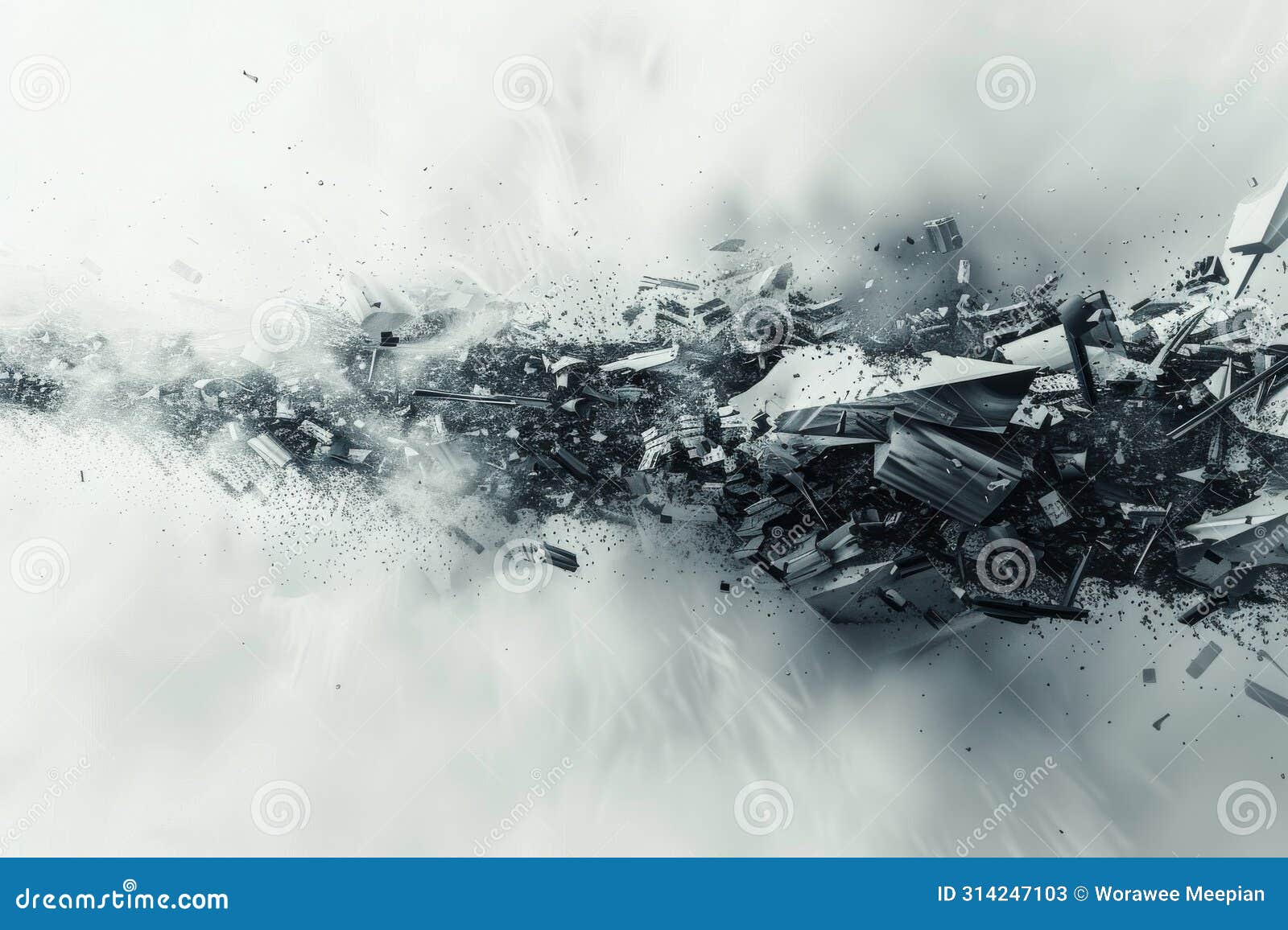 A Black and White Image of a Line of Dots with a White Background Stock ...