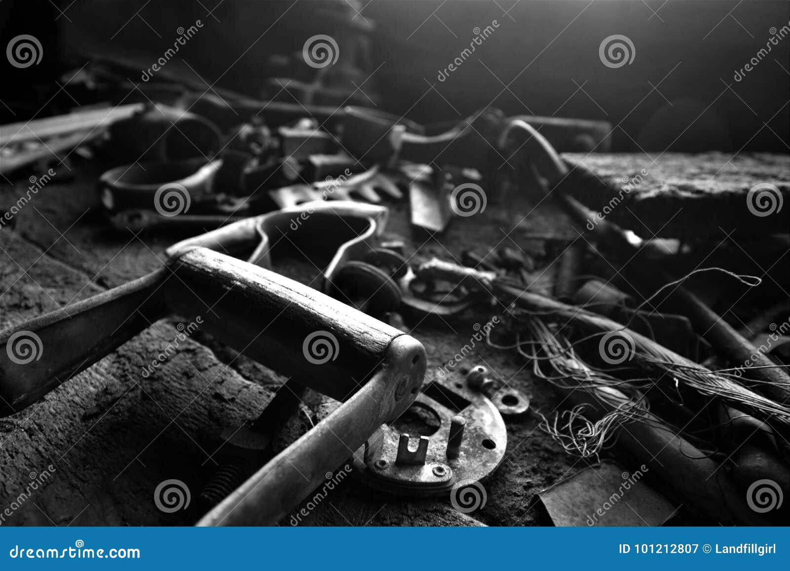 Old Antique Tools stock image. Image of garage, objects - 101212807
