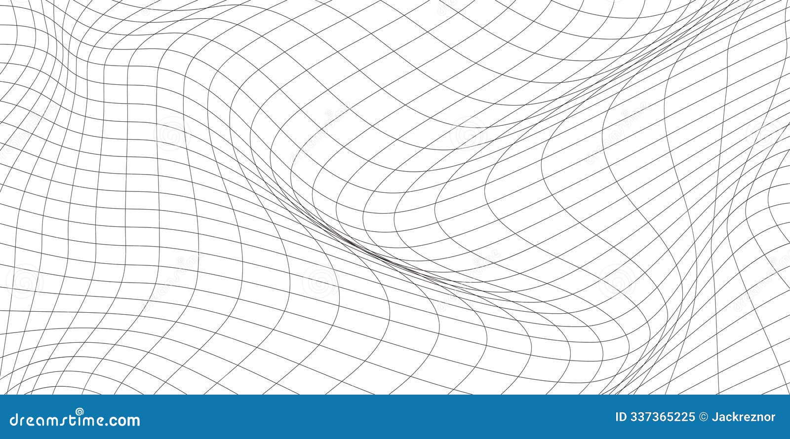 A Black and White Image of a Wave with a Grid Pattern Stock ...