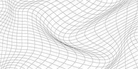 A Black and White Image of a Wave with a Grid Pattern Stock ...