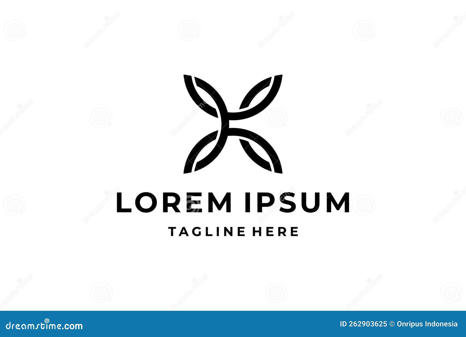 Black White Initial Letter X Monogram Logo Stock Vector - Illustration ...