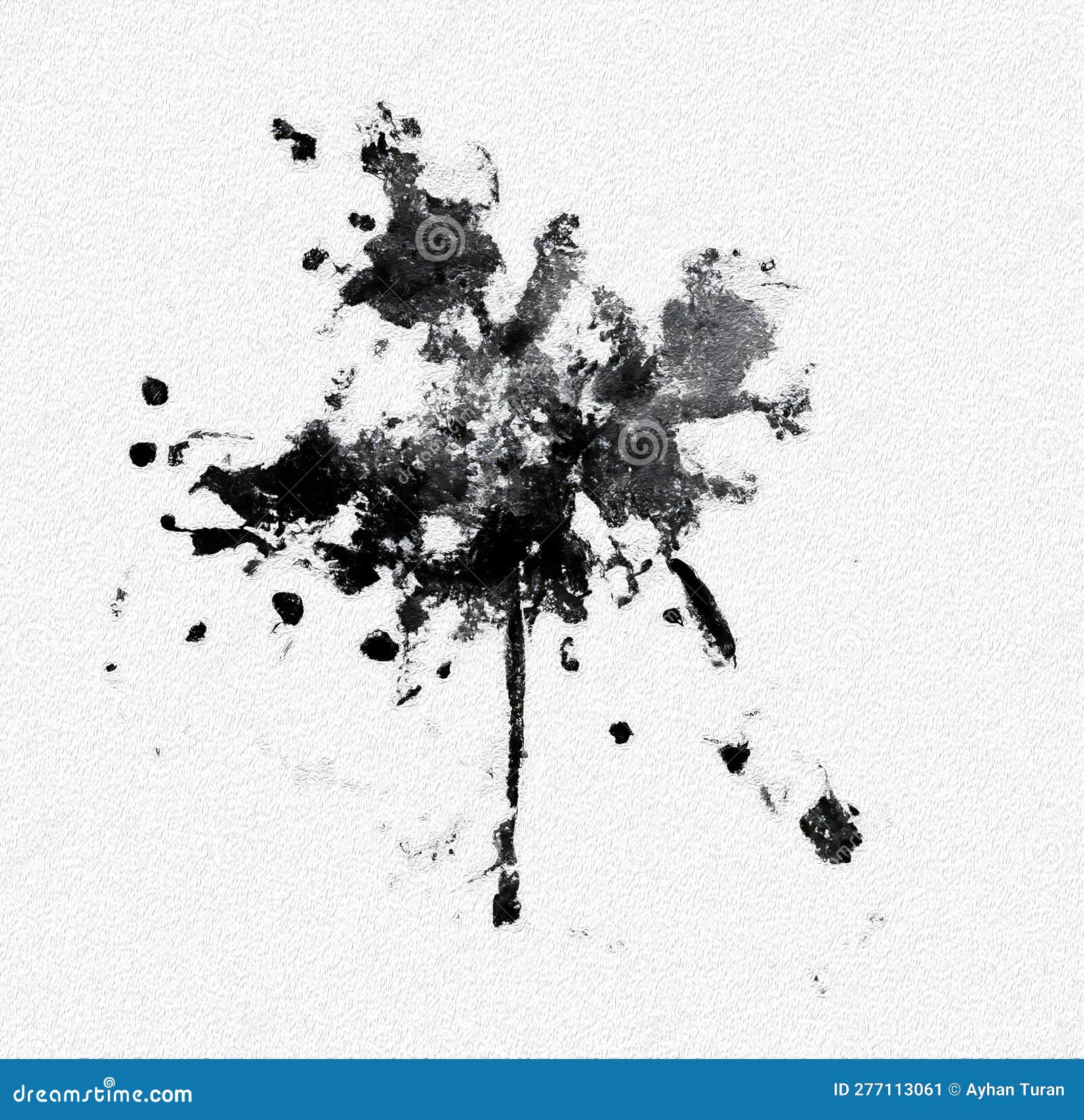 Black and White , Ink Drop Abstract Background Stock Illustration ...