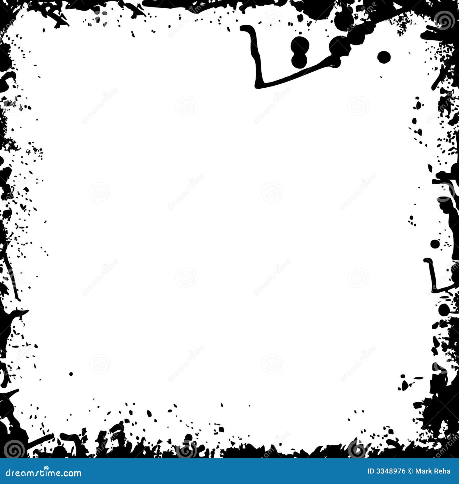 Black and white ink splash stock vector. Illustration of graphic - 3348976