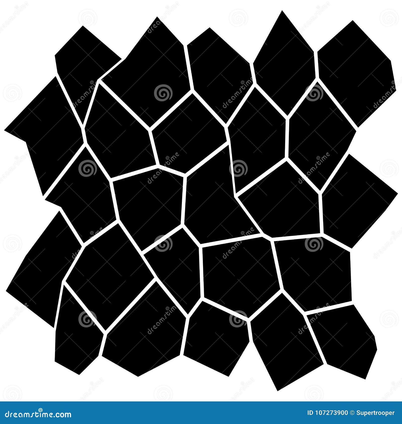 Black and White Irregular Grid Stock Vector - Illustration of faces ...