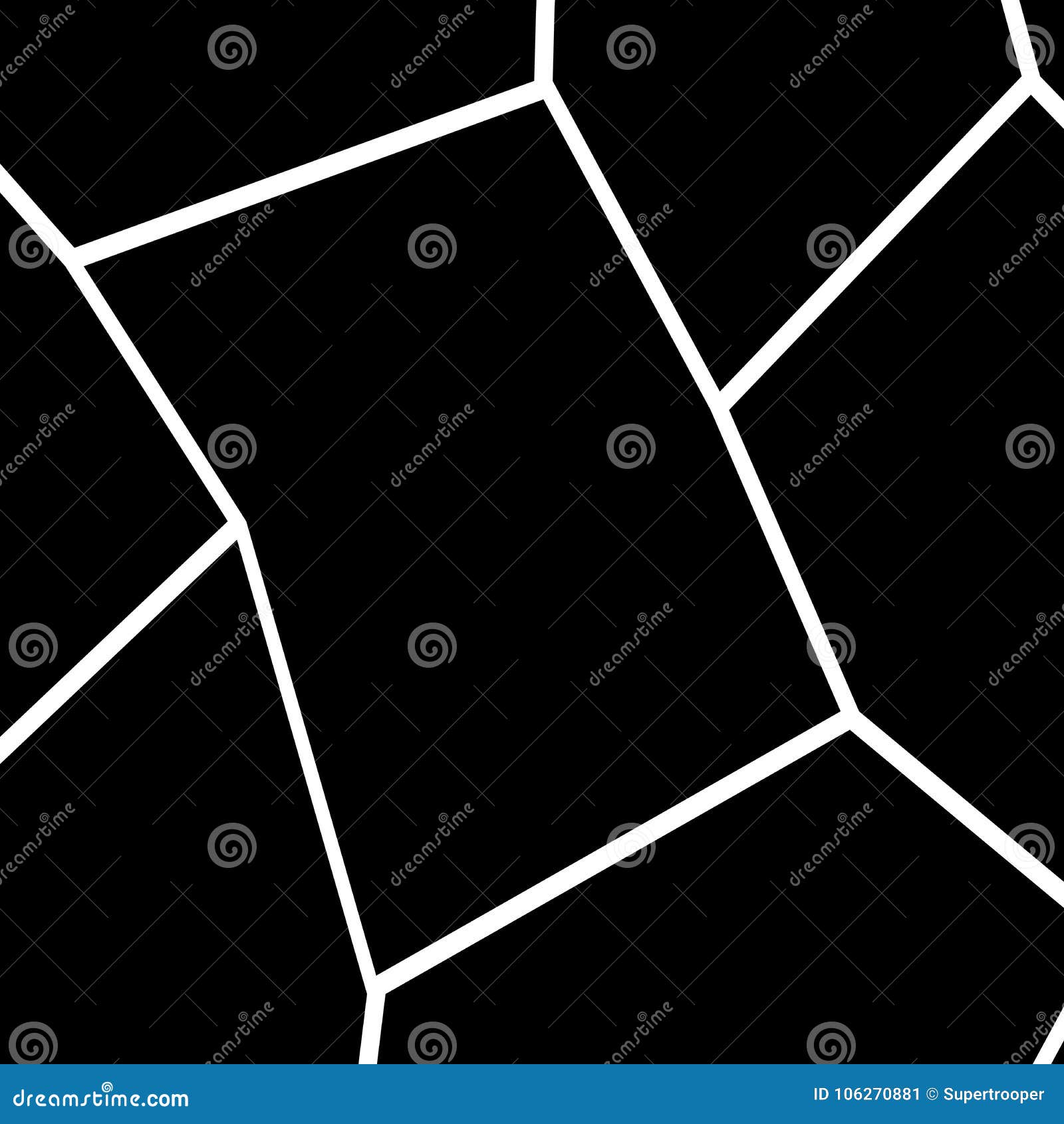 Black and White Irregular Mosaic Template Stock Vector - Illustration ...