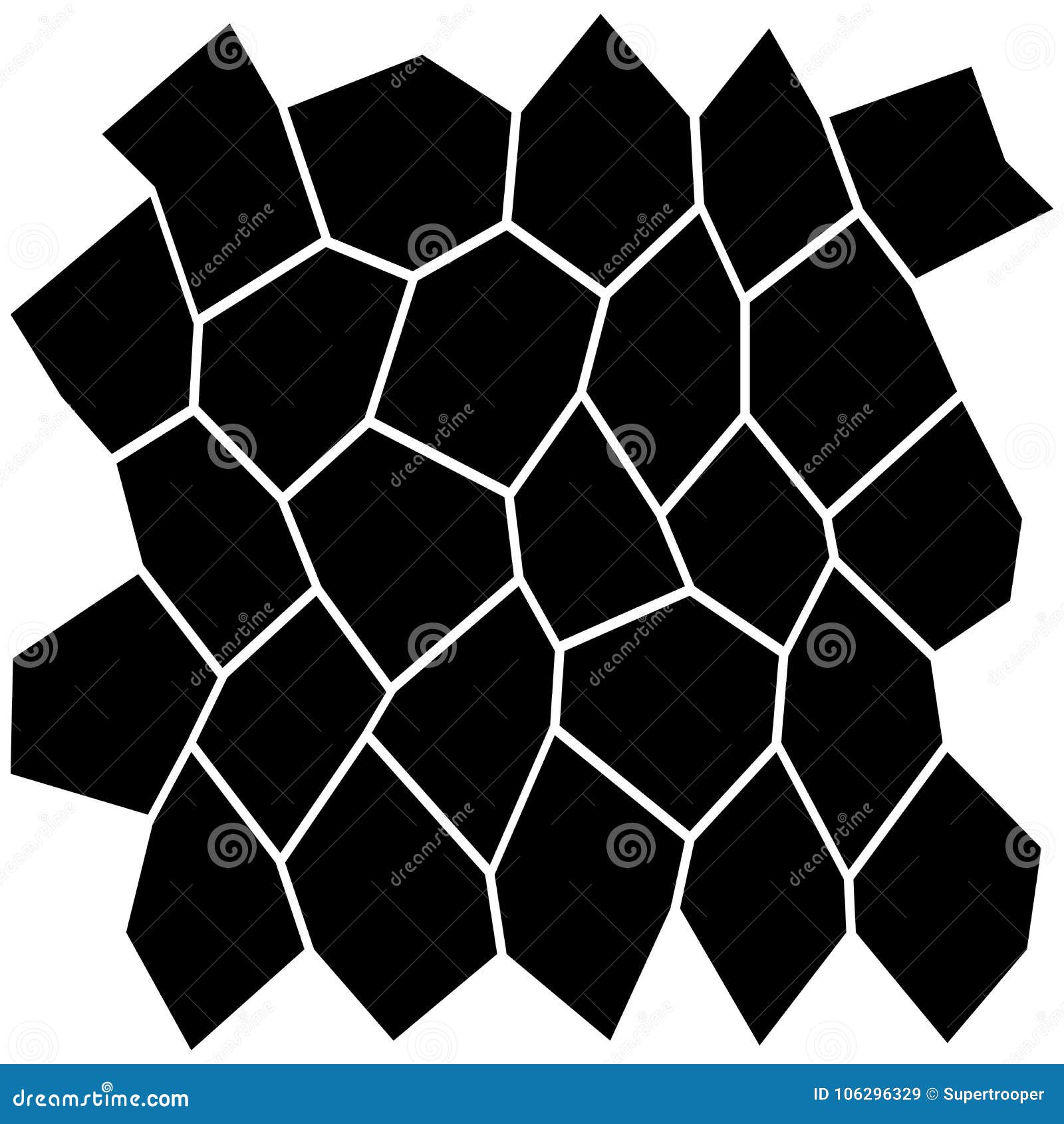 Black and White Irregular Grid Stock Vector - Illustration of mesh ...
