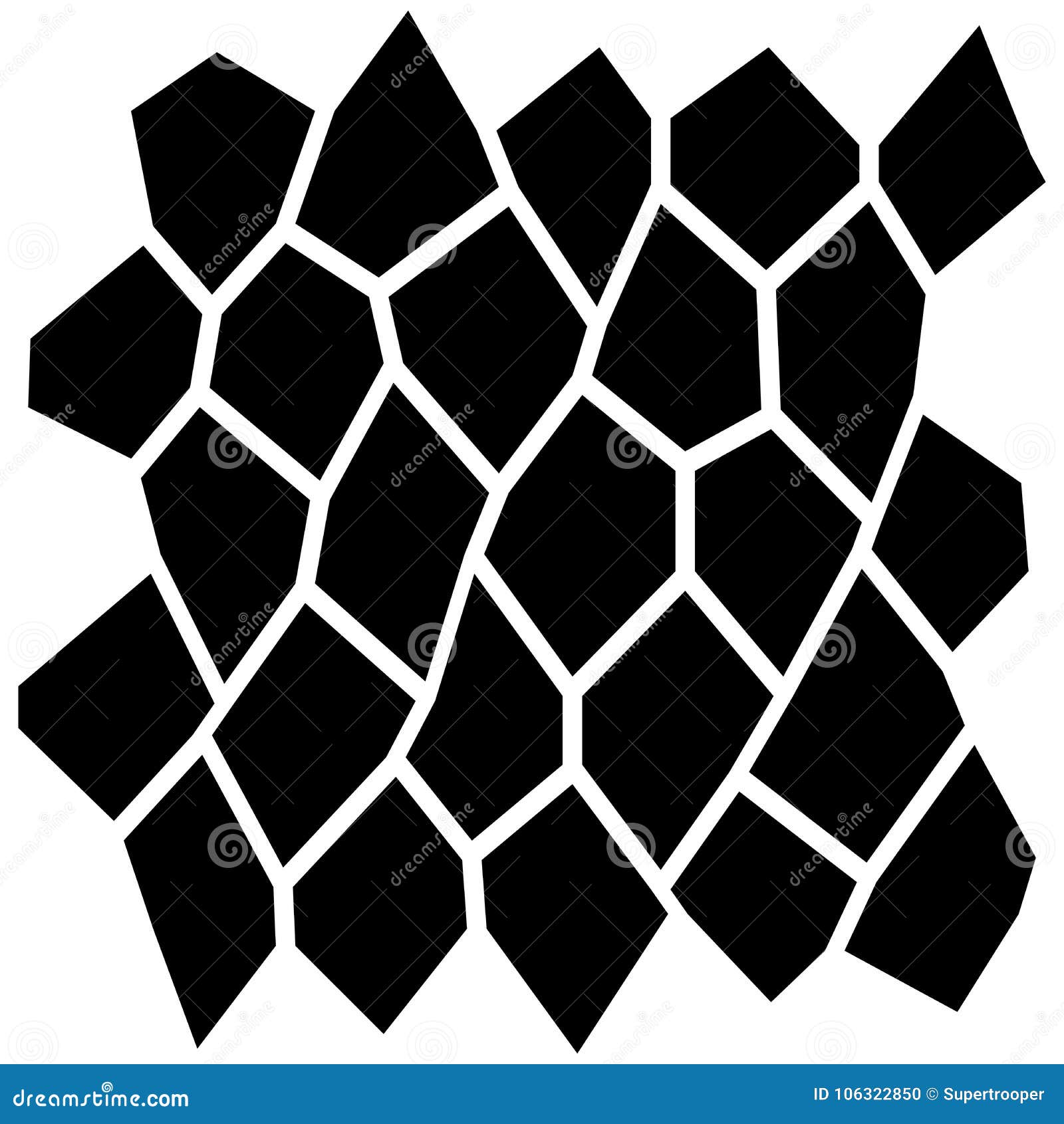 Black and White Irregular Grid Stock Vector - Illustration of complex ...