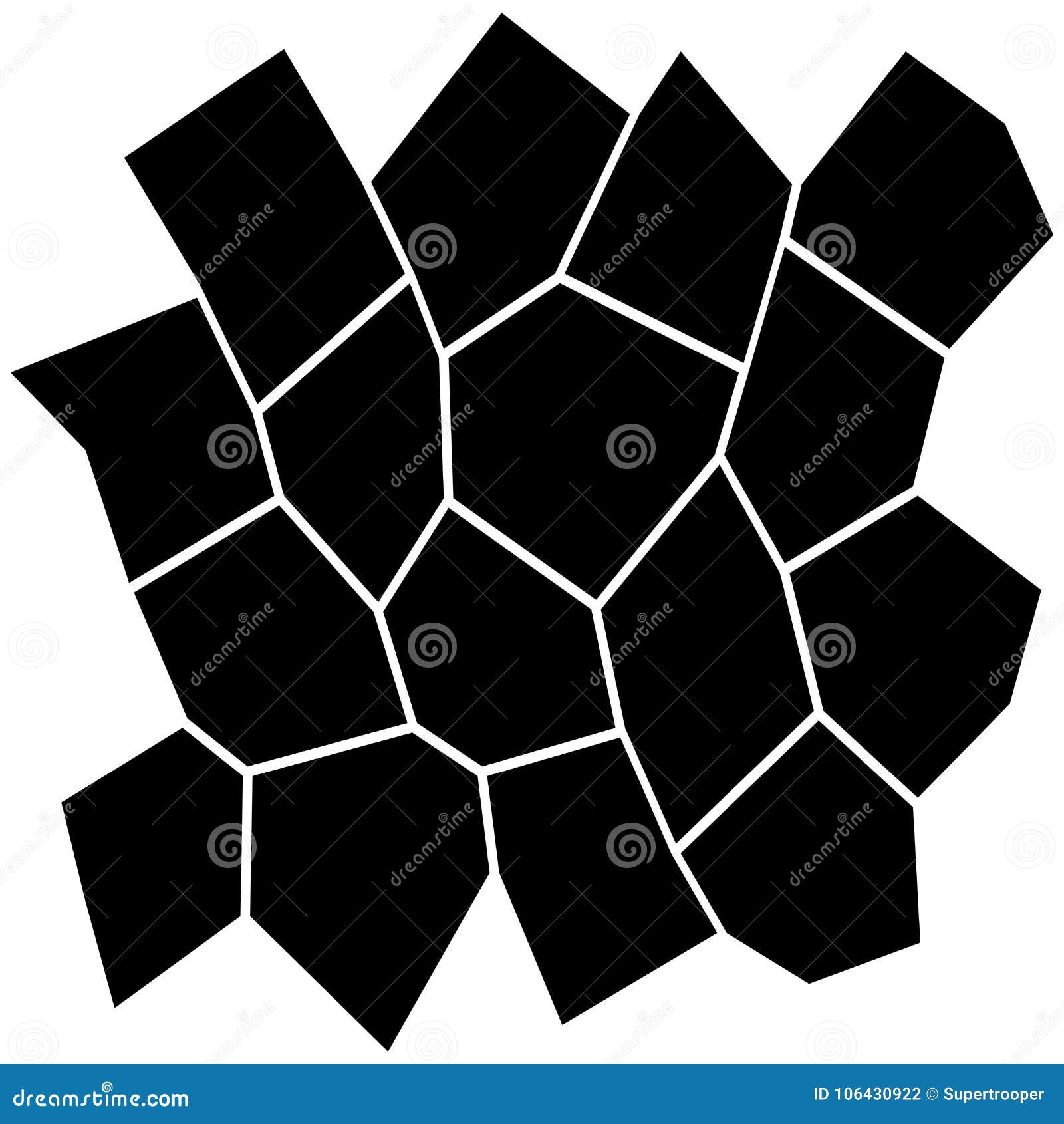Black and White Irregular Grid Stock Vector - Illustration of mesh ...